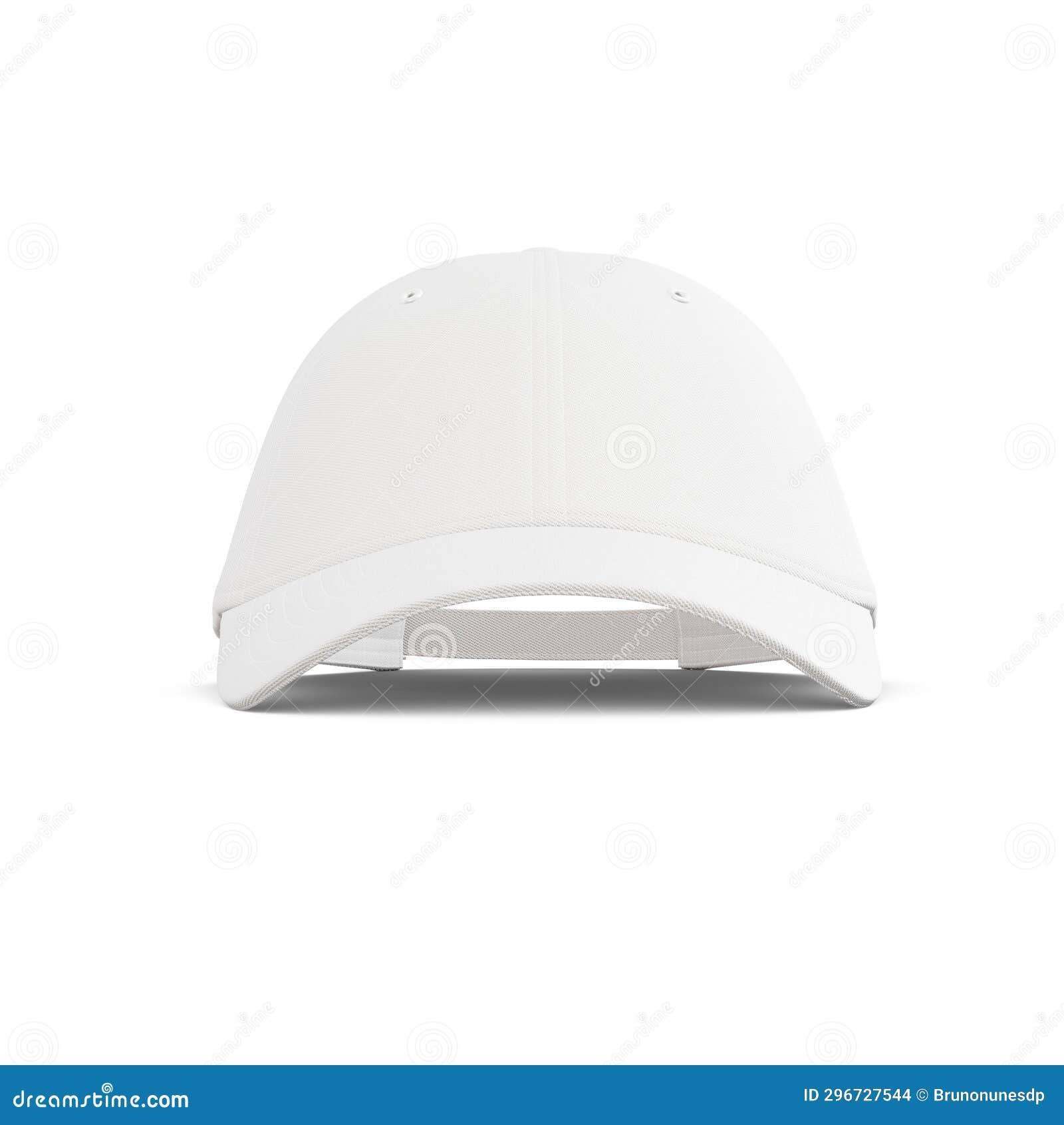 A White Cap Image Isolated on a Blank Background Stock Illustration ...