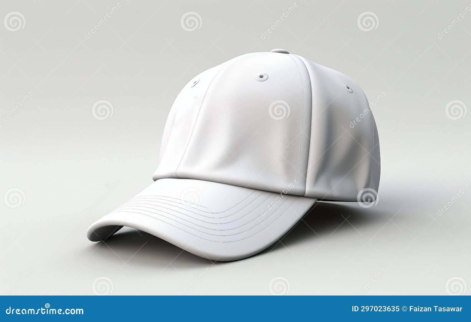 White Cap on Transparent Background -Generative Ai Stock Illustration ...