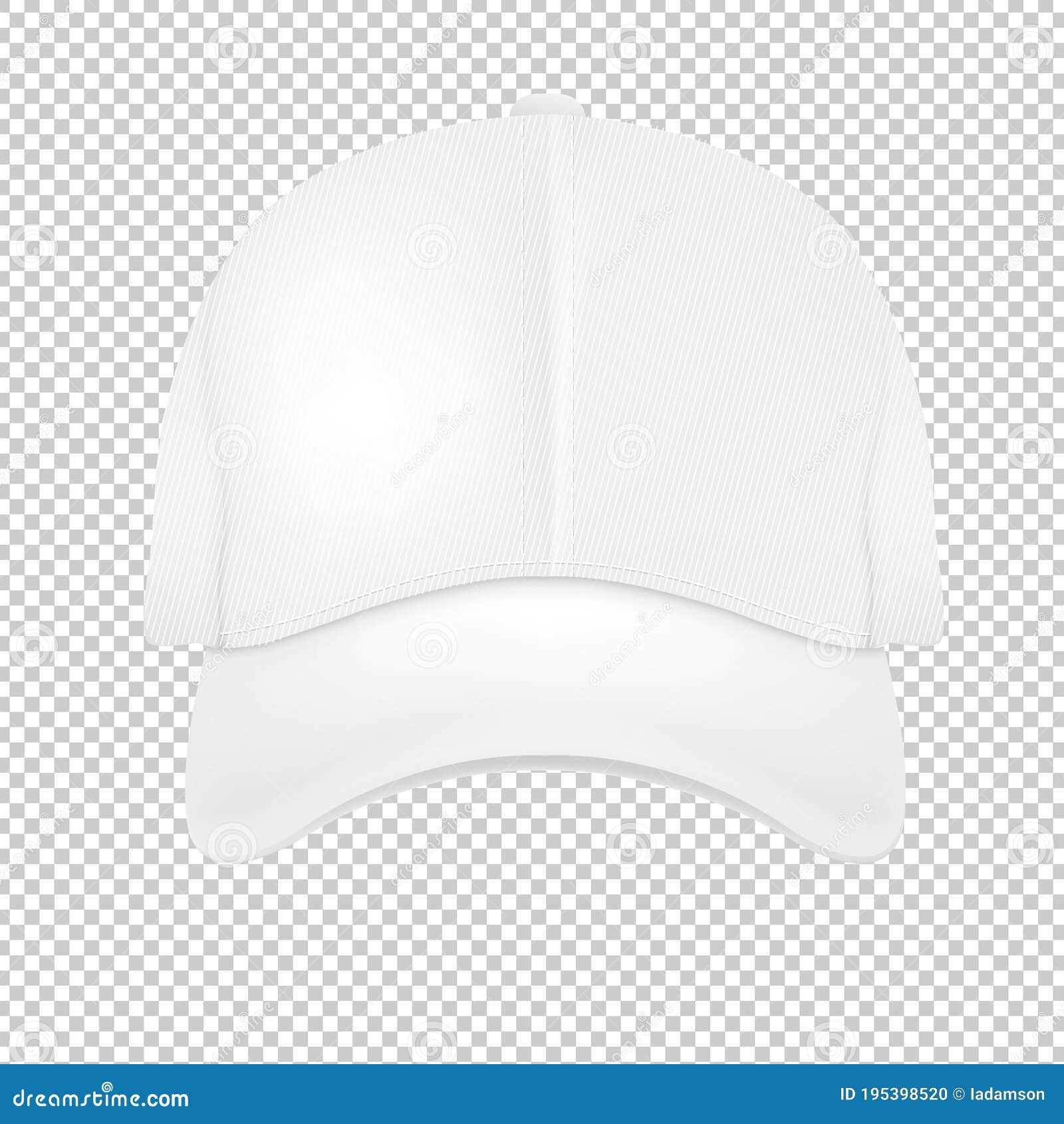 White Cap stock vector. Illustration of blank, ladies - 195398520
