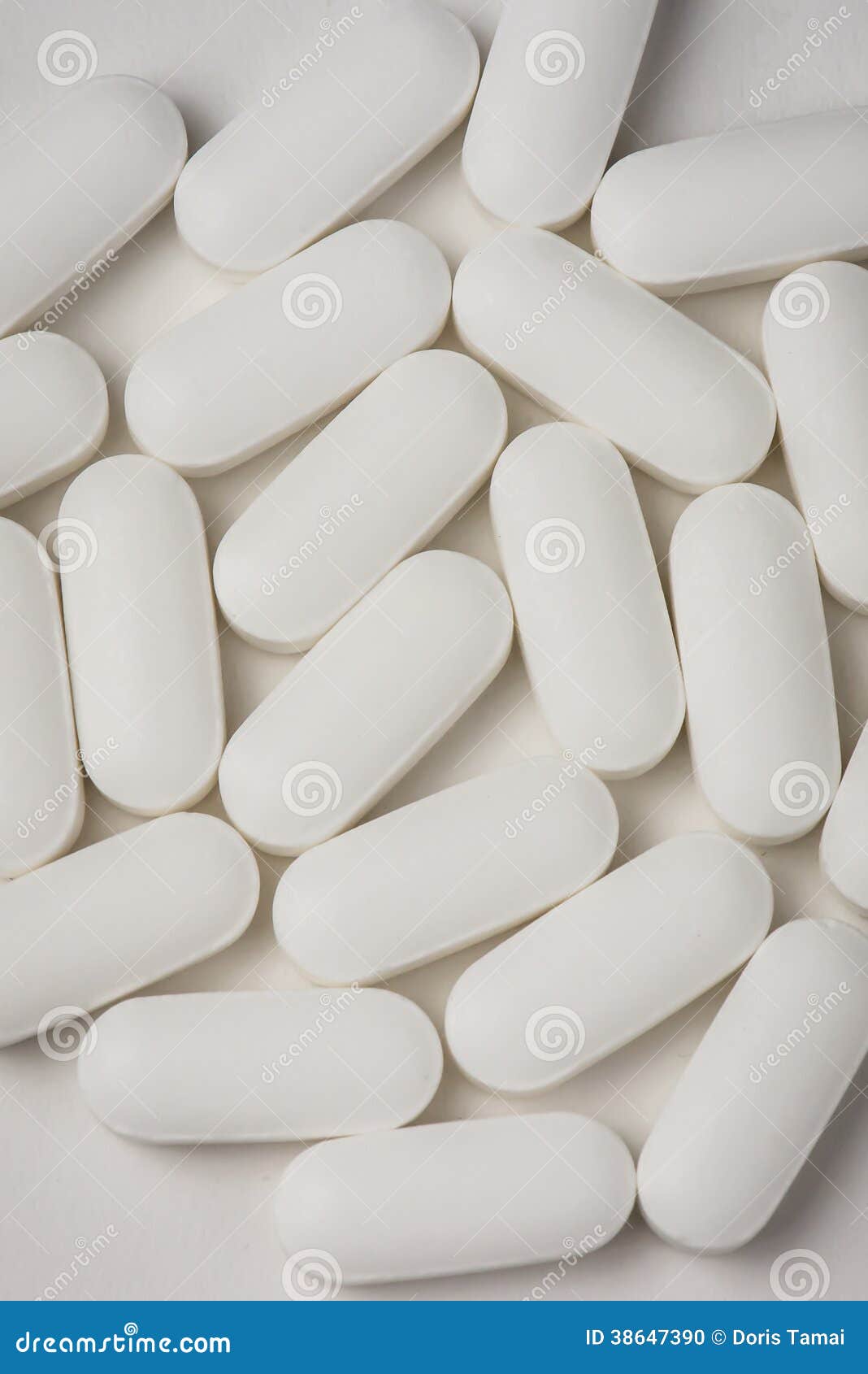White Caplets Random stock photo. Image of tablet, pills - 38647390