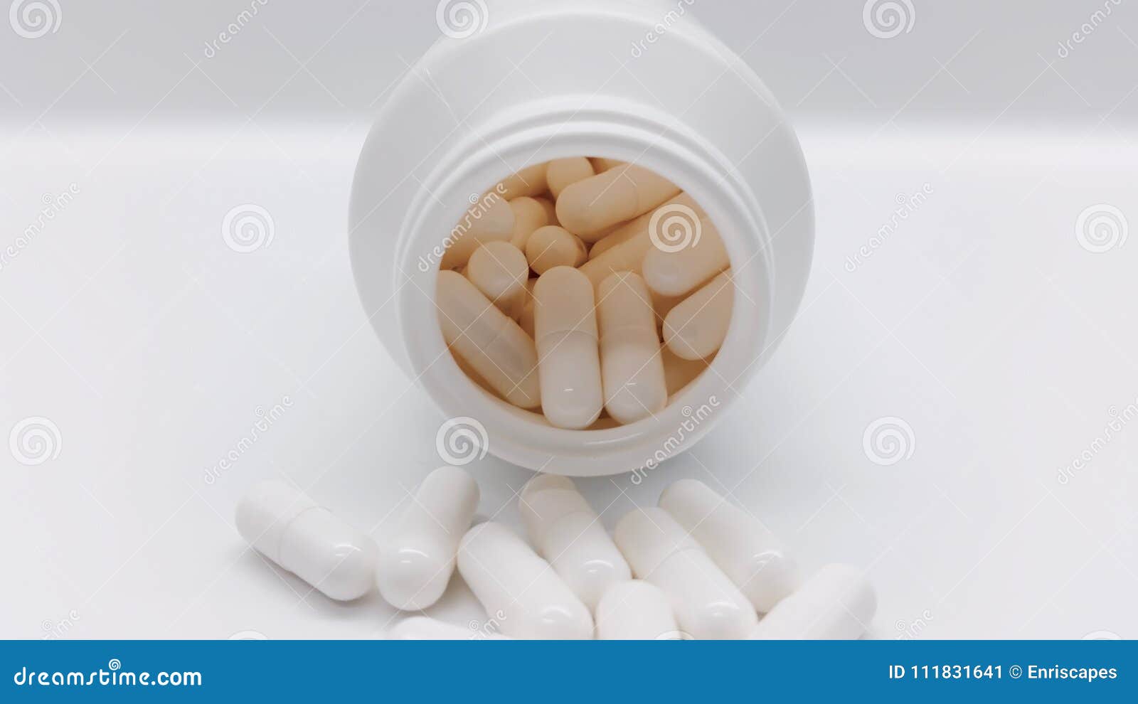 White Capsules Compounding in the Pharmacy Laboratory Stock Image ...