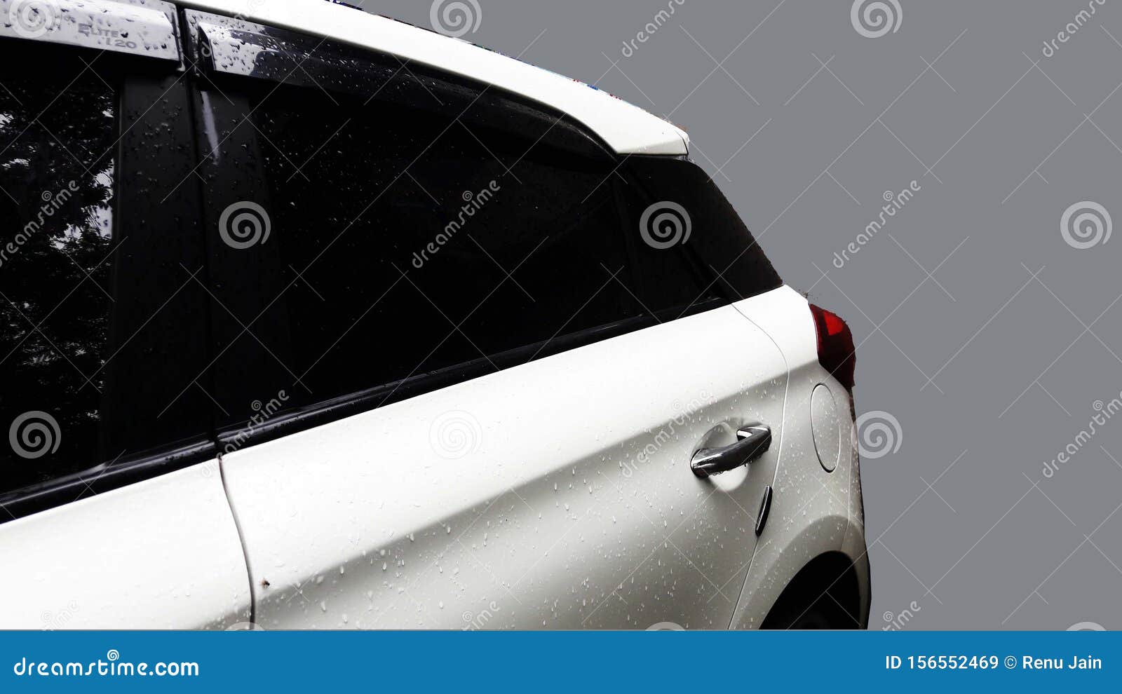 White Car Back Side View Closeup Image Stock Image - Image of retail ...
