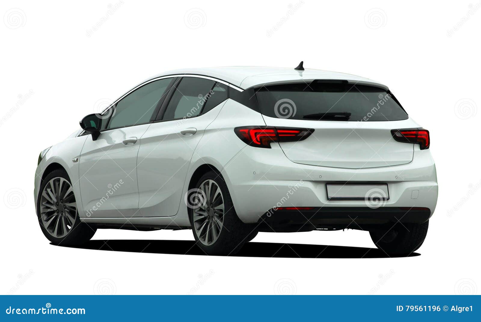 White car stock photo. Image of economy, sedan, family - 79561196