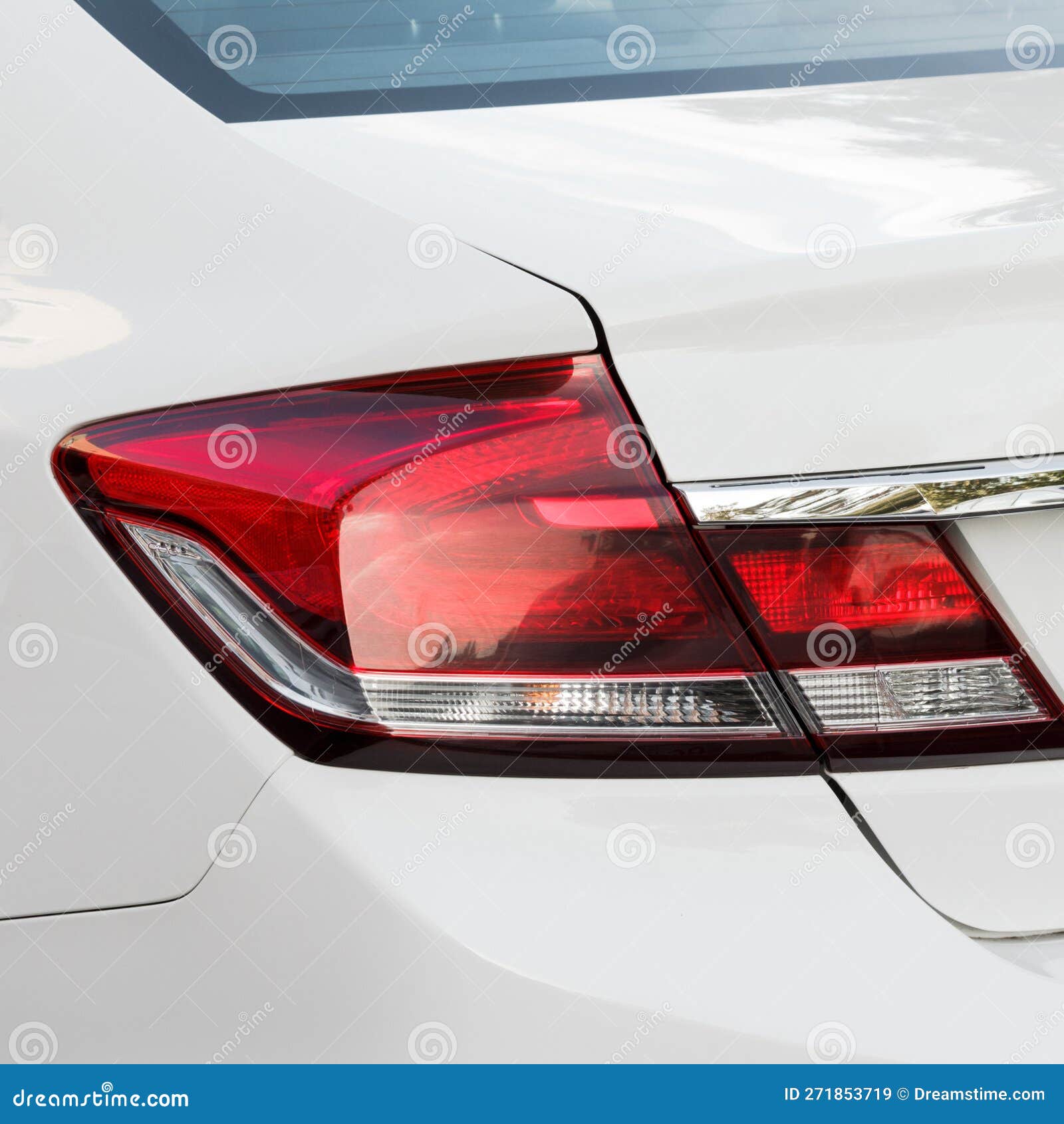 White car close-up detail stock image. Image of outdoor - 271853719