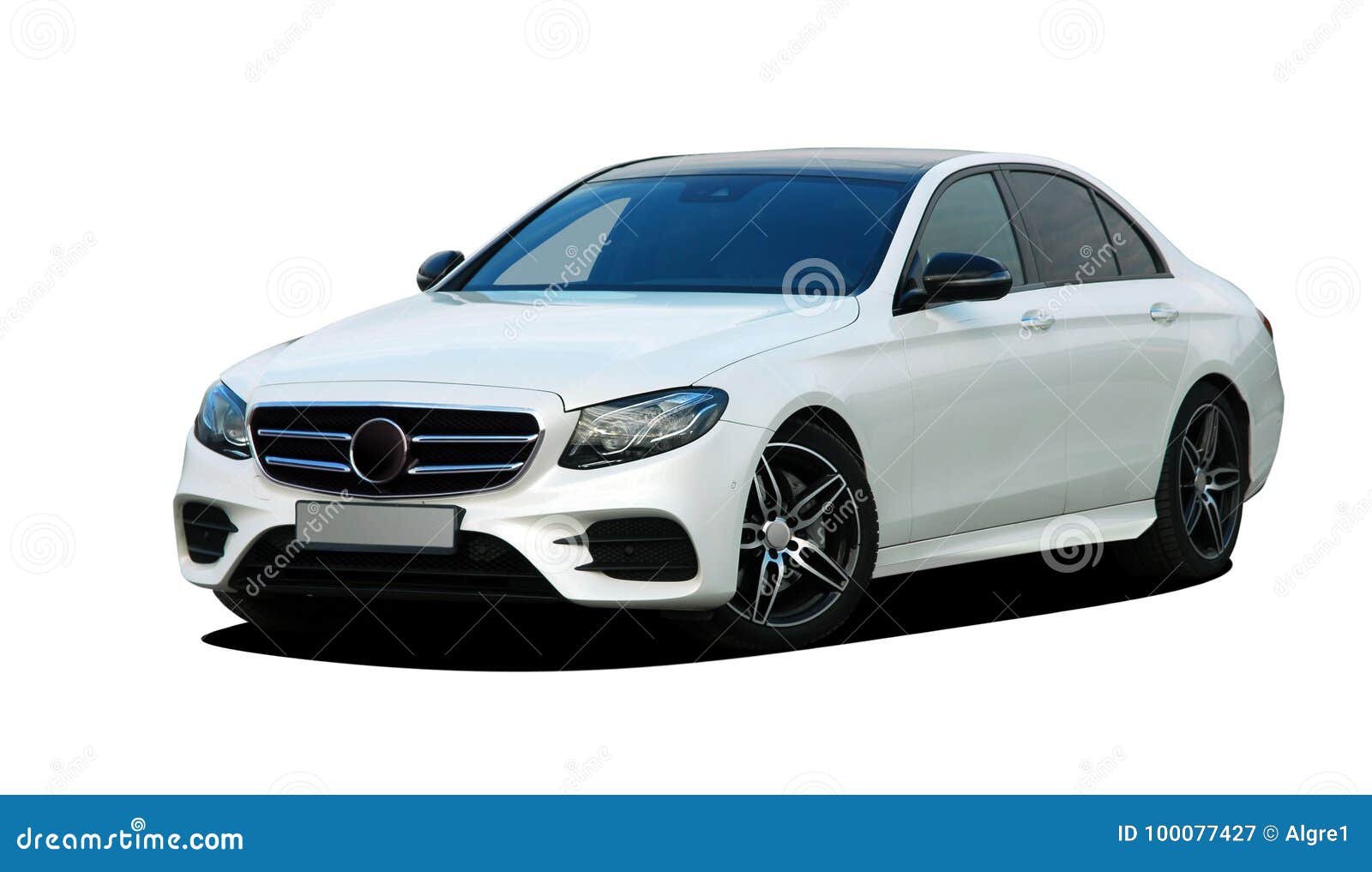 White car front view stock image. Image of auto, modern - 100077427