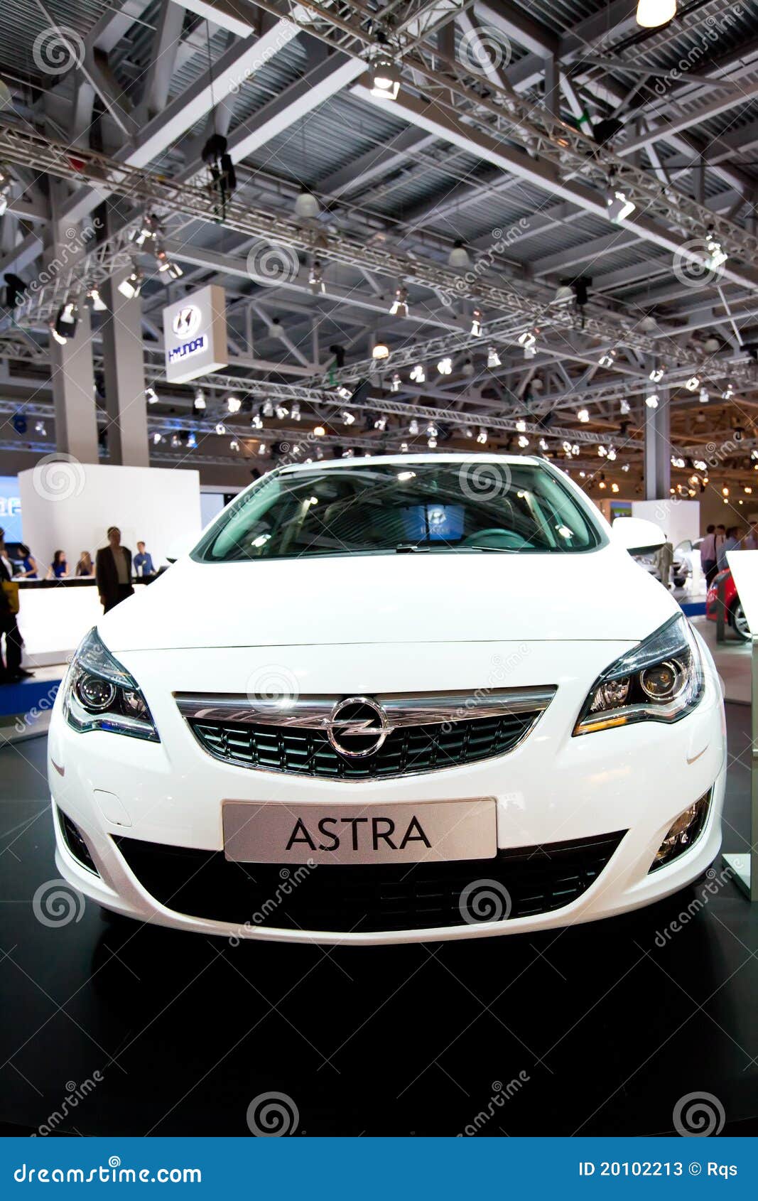 White car Opel Astra editorial stock photo. Image of sport - 20102213