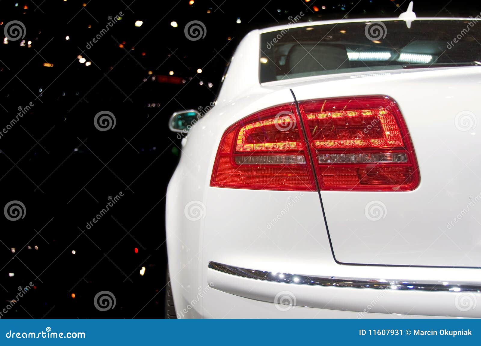 White car rear lamp stock image. Image of industries - 11607931