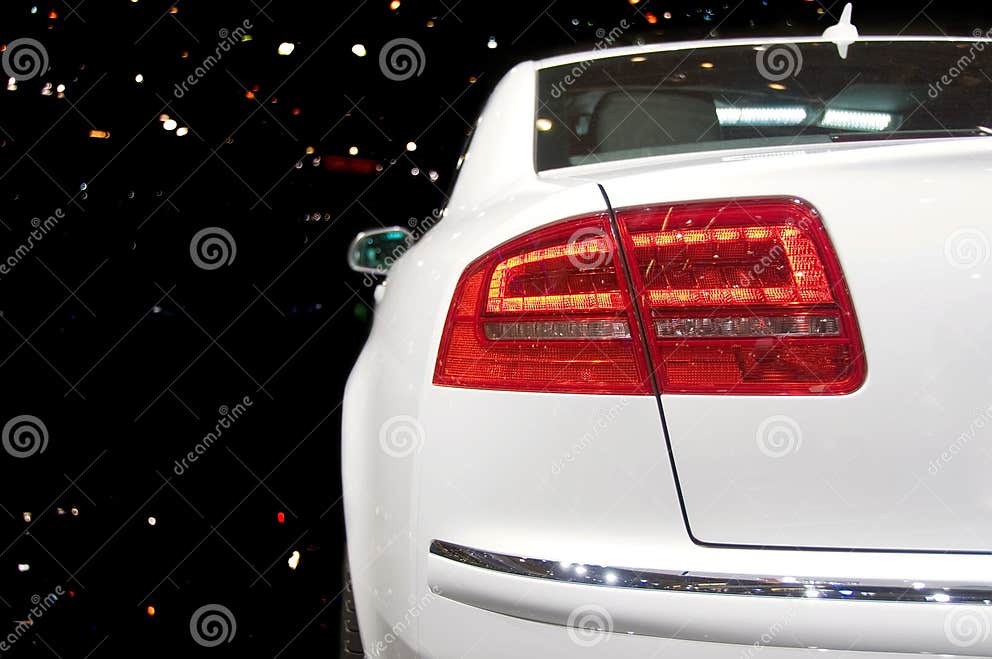 White car rear lamp stock image. Image of industries - 11607931
