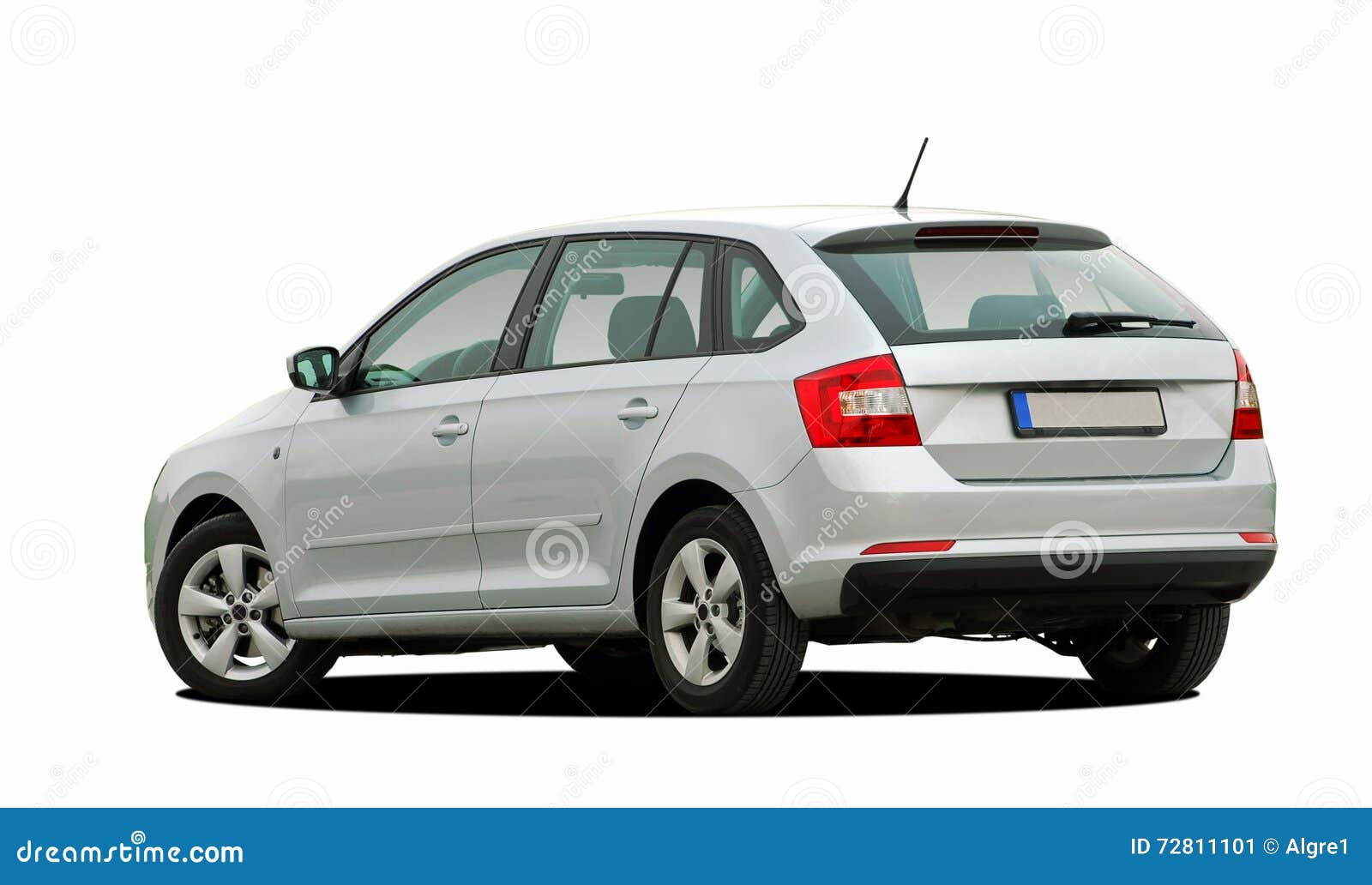 White car rear view stock image. Image of hatchback, design - 72811101