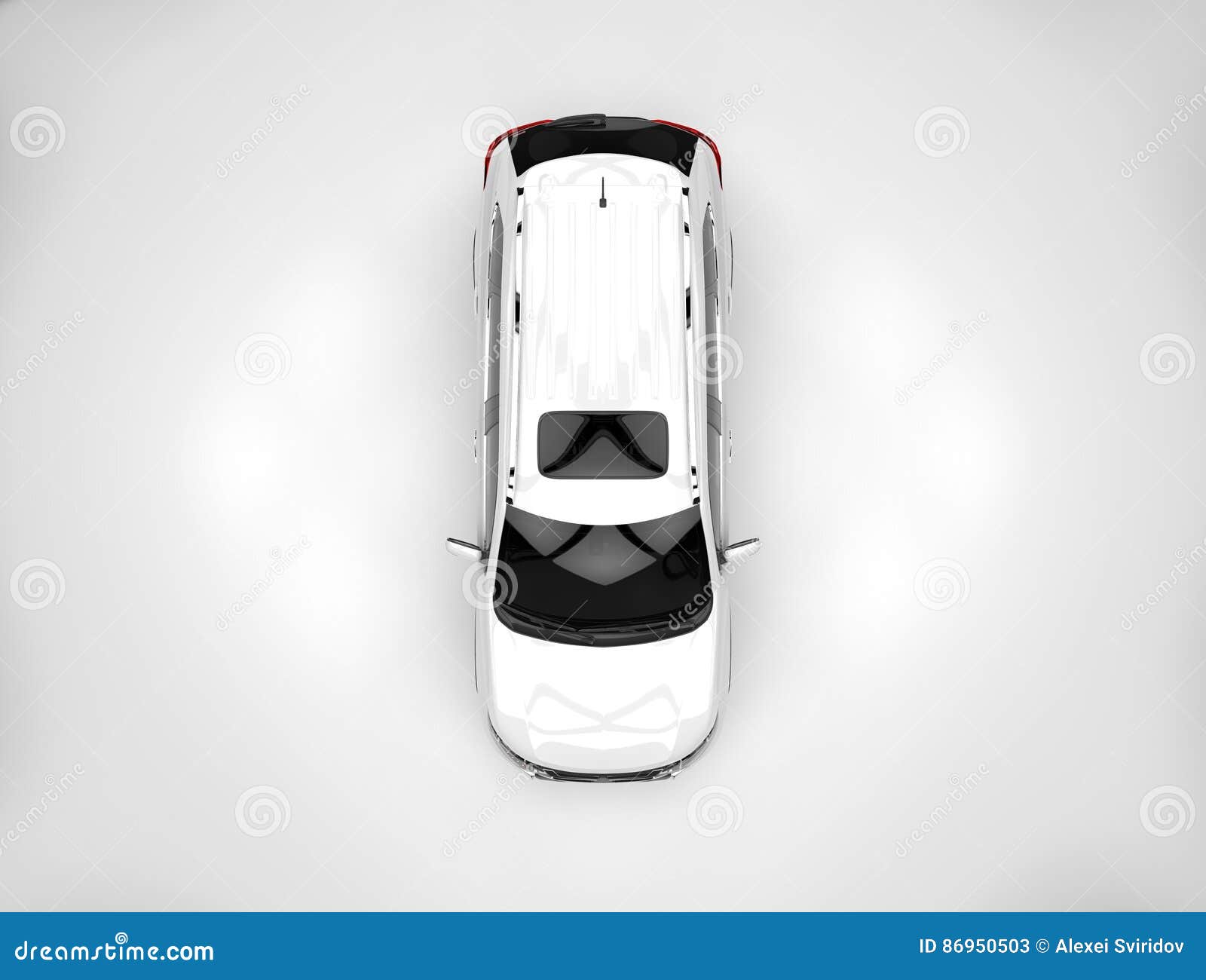 White car top stock illustration. Illustration of light - 86950503