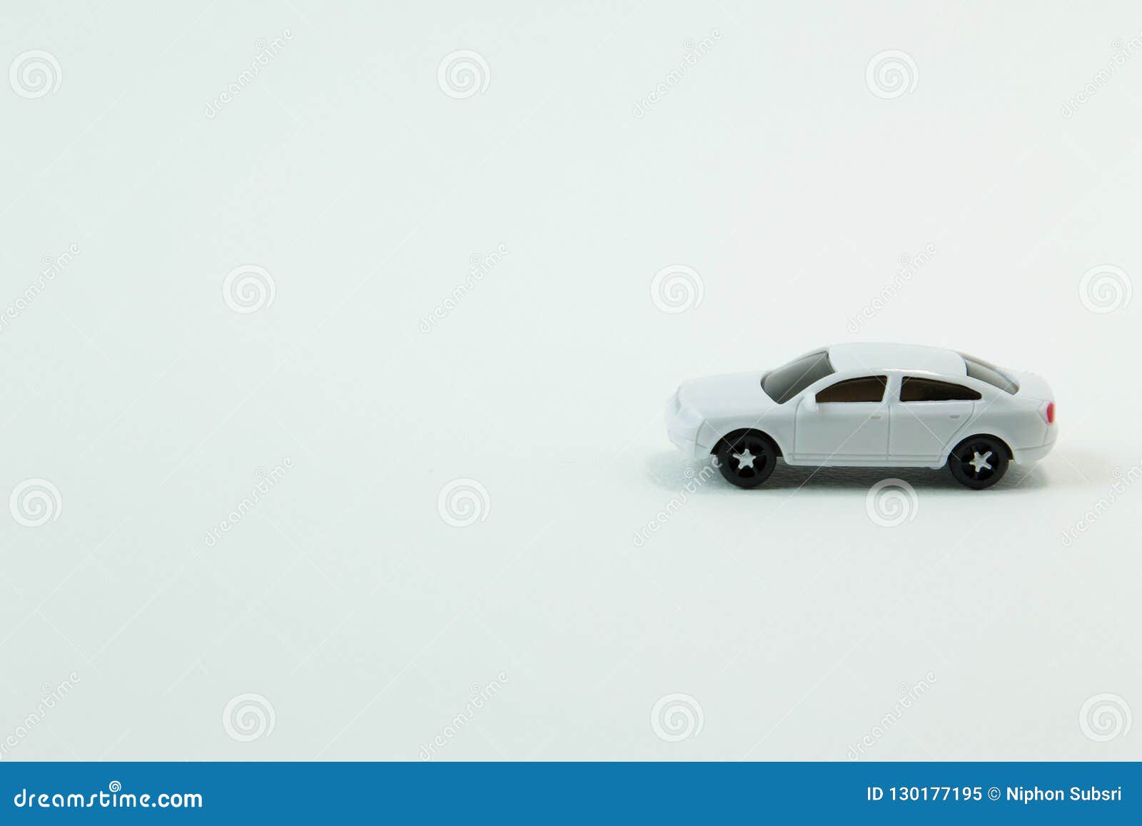 White Car Toy on White Background Image Close Up. Stock Image - Image ...