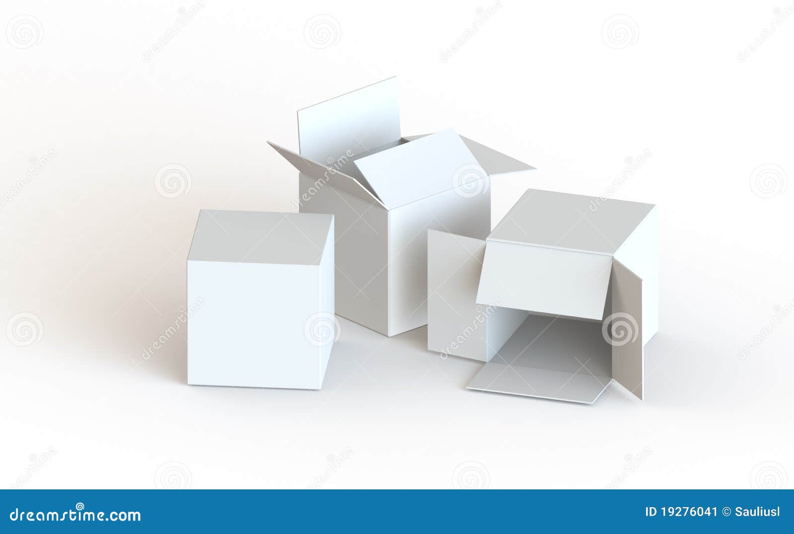 White Card Boxes stock illustration. Illustration of deliver - 19276041