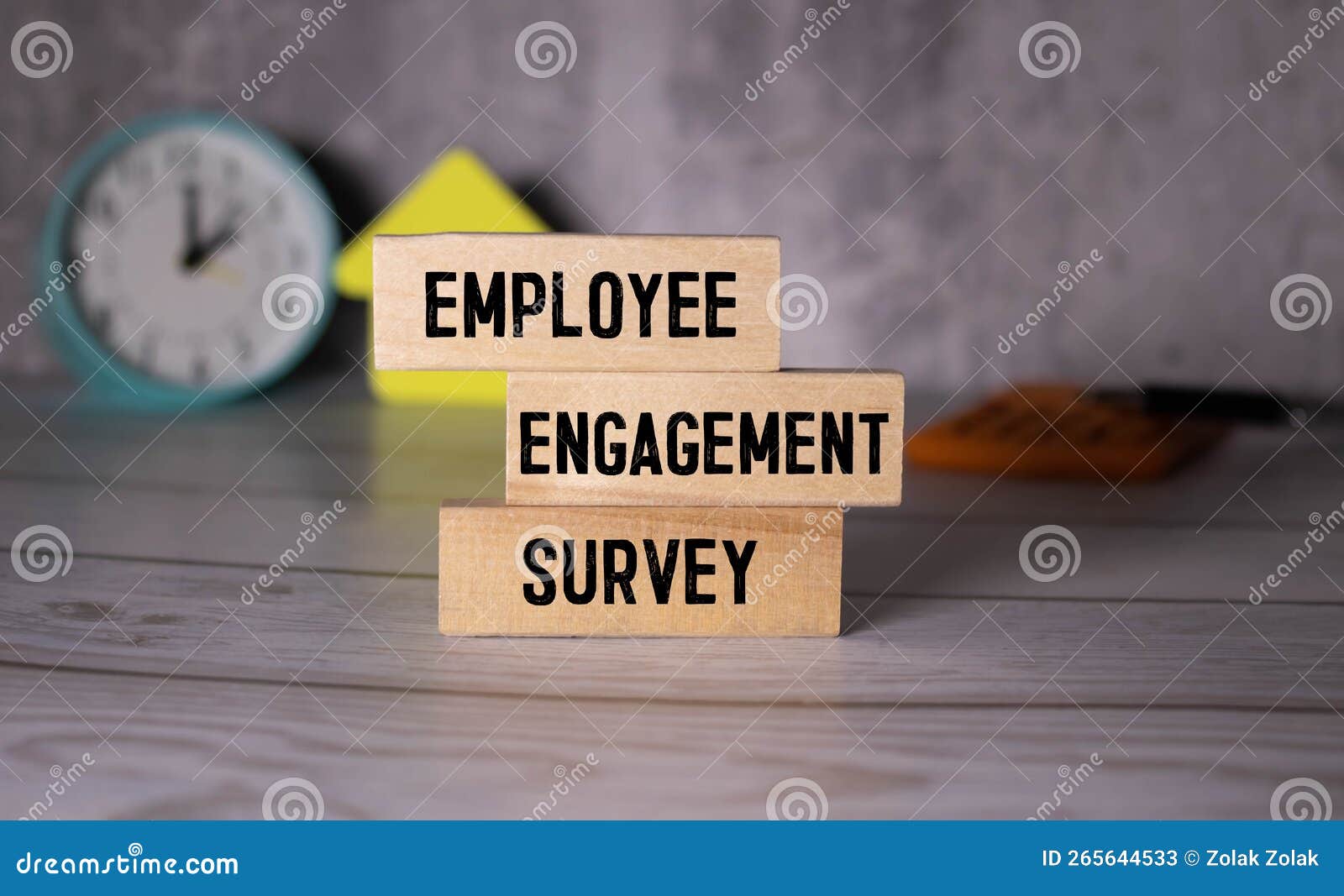 White Card with Text Employee Engagement Survey Stock Image - Image of ...