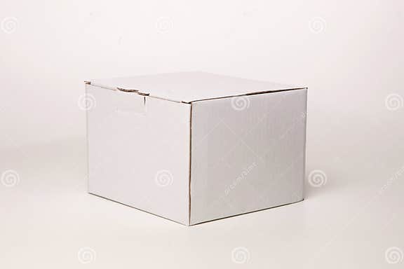 White cardboard box stock image. Image of deliver, cargo - 4566359