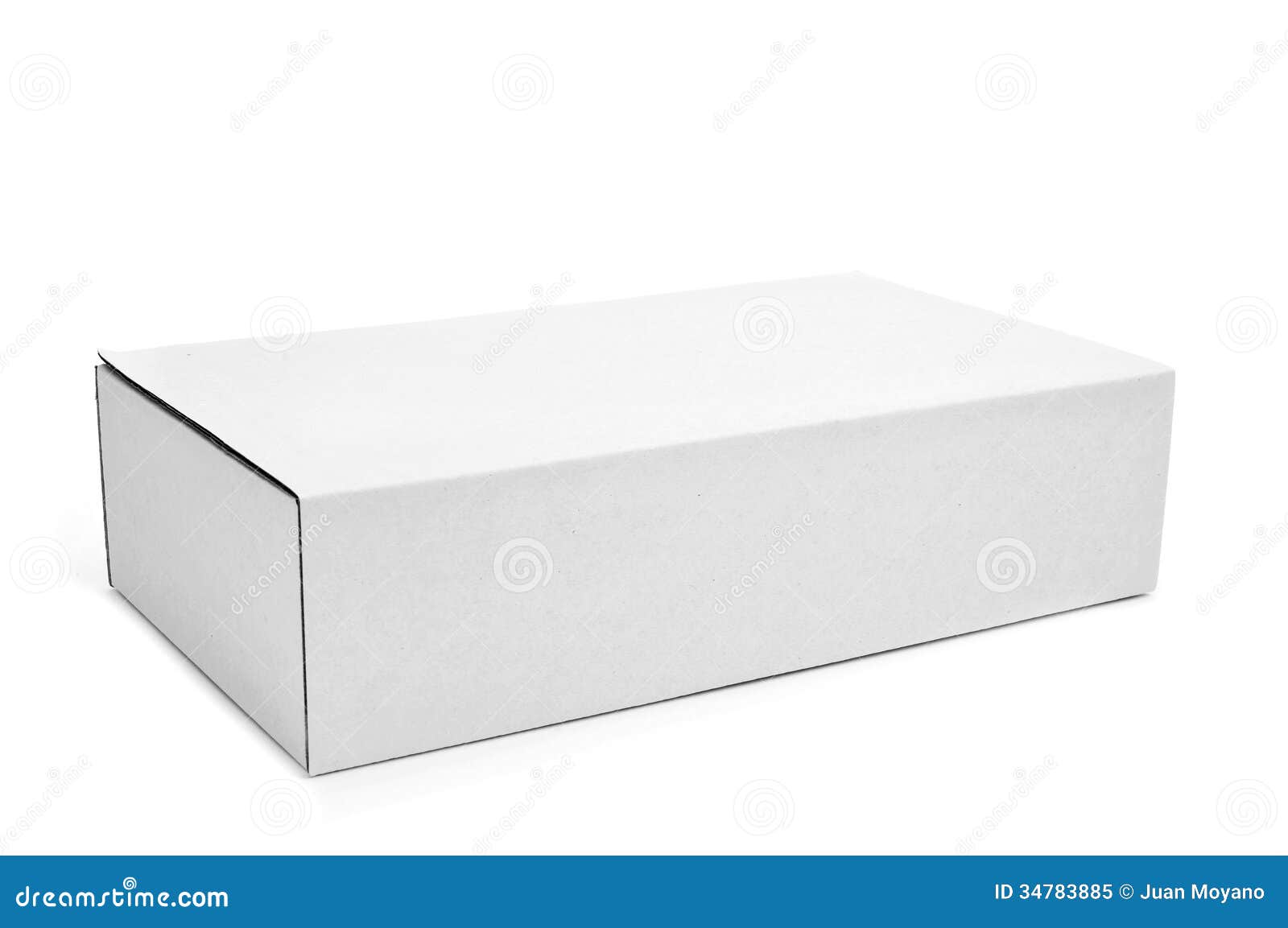 White cardboard box stock image. Image of package, packaging - 34783885