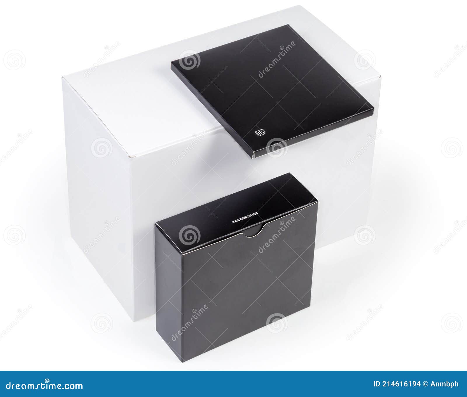 White Cardboard Packing Box, Small Boxes with Accessories and Manual ...