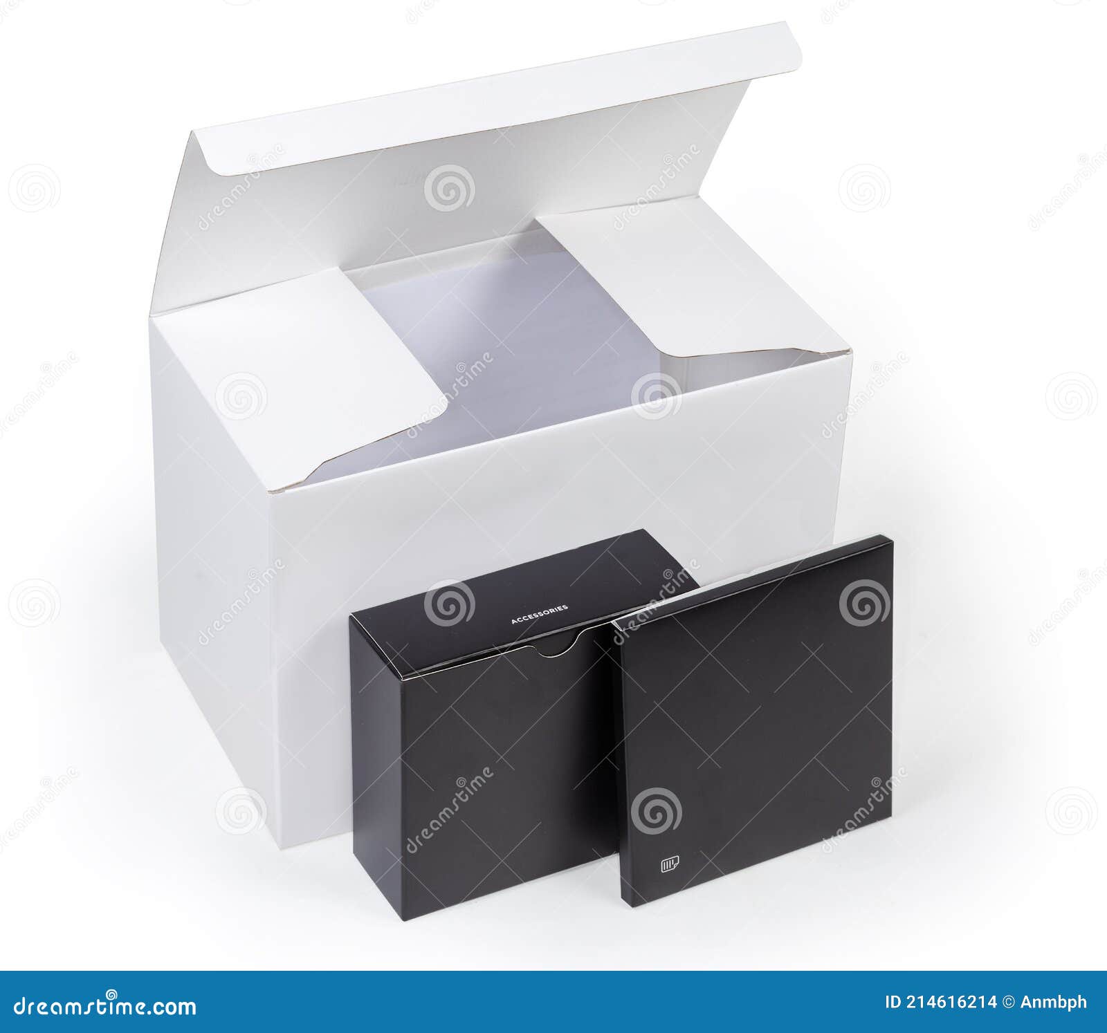 White Cardboard Packing Box, Small Boxes with Accessories and Manual ...