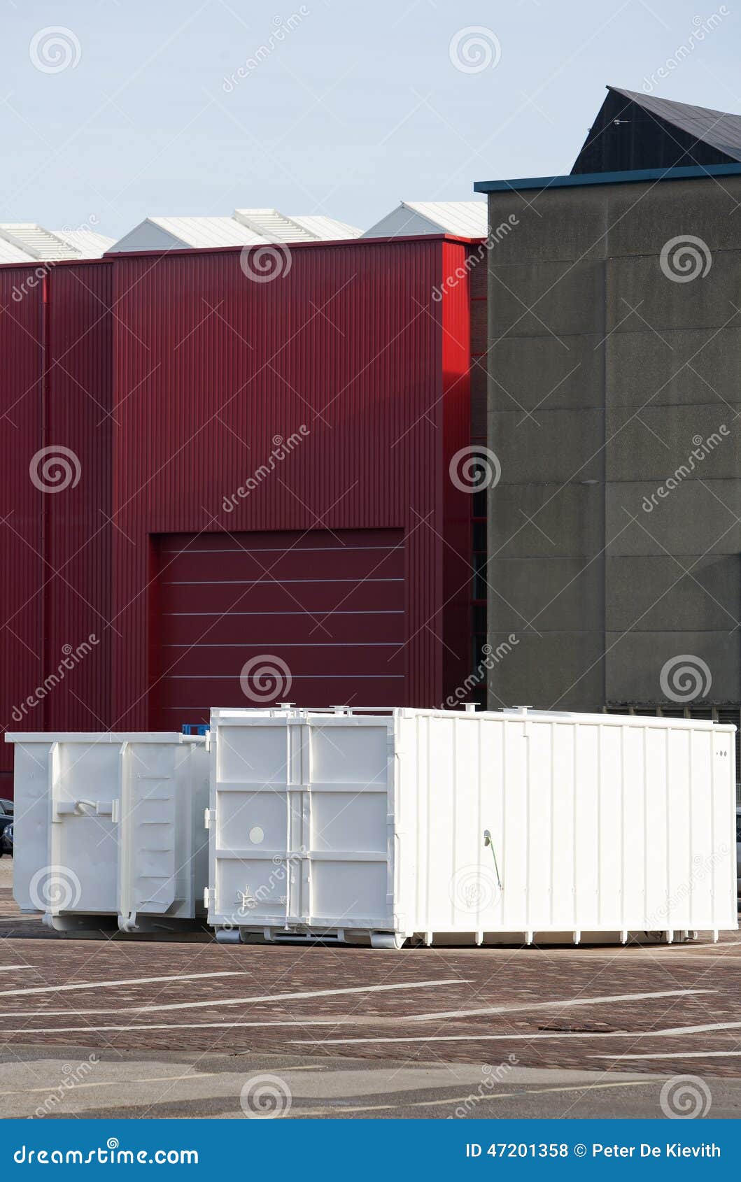 White cargo container stock photo. Image of steel, building - 47201358