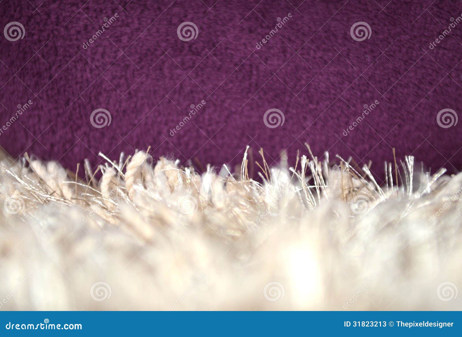 White Carpet. Fluffy Textile Stock Image - Image of interior, effect ...