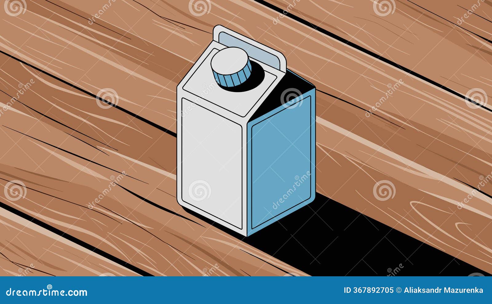 White Carton Pack, Blank Box For Milk Or Juice In Front And Angle View ...