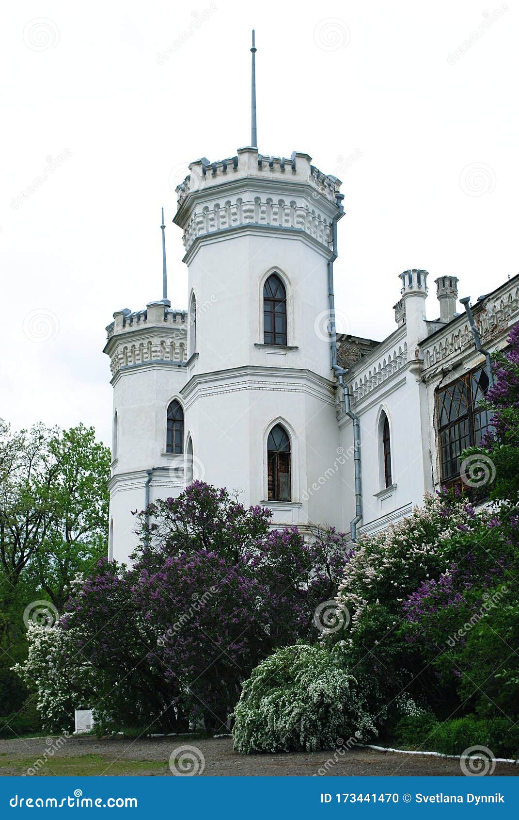 White Castle Building in an Old Manor Stock Photo - Image of beautiful ...