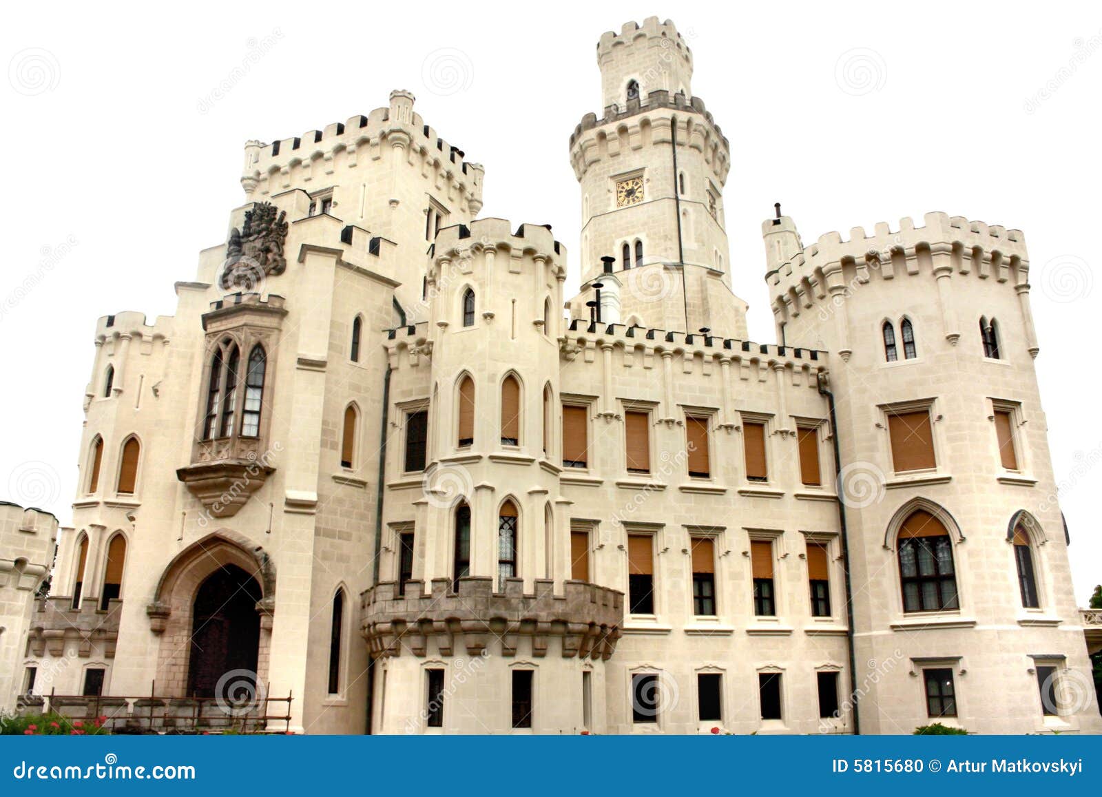 White castle. Close-up. stock photo. Image of castle, fairy - 5815680