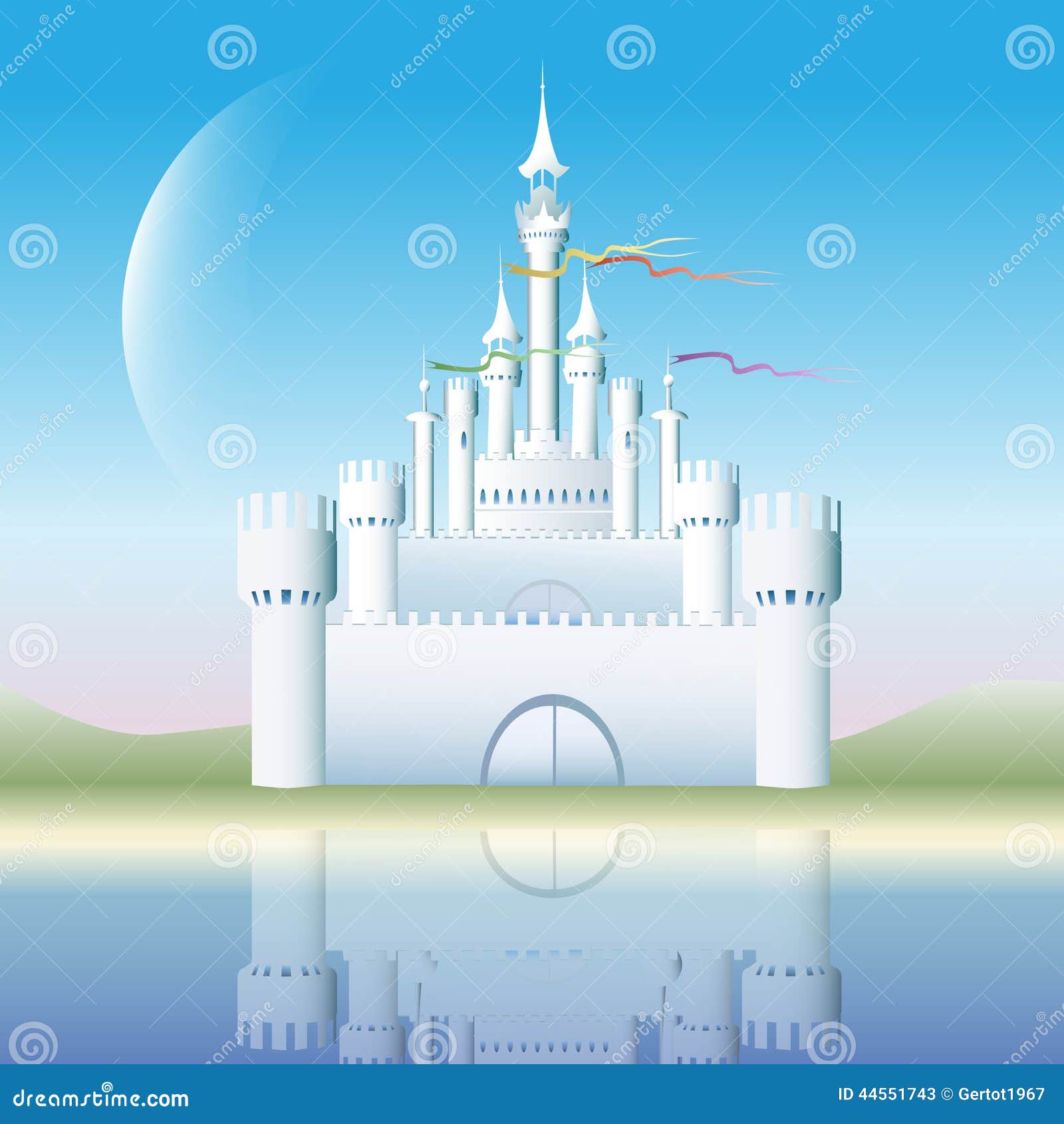 The white castle stock vector. Illustration of clear - 44551743
