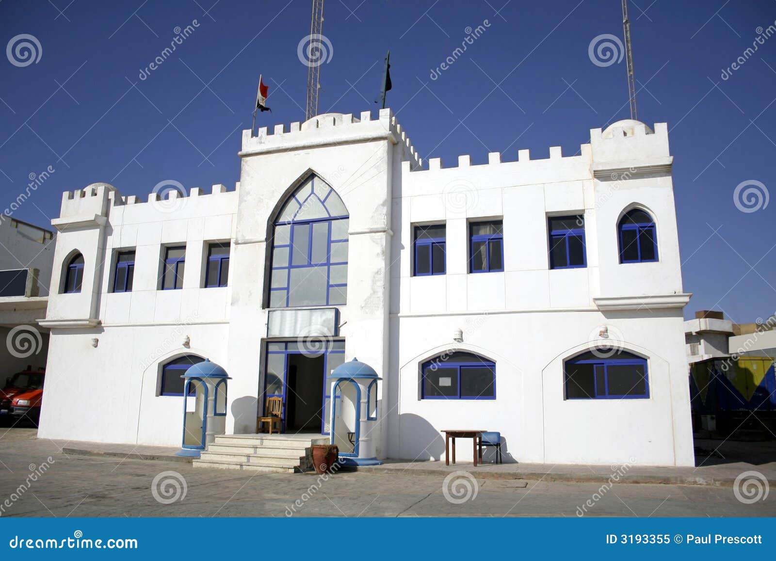 White Castle Police Station Stock Image - Image of style, beach: 3193355