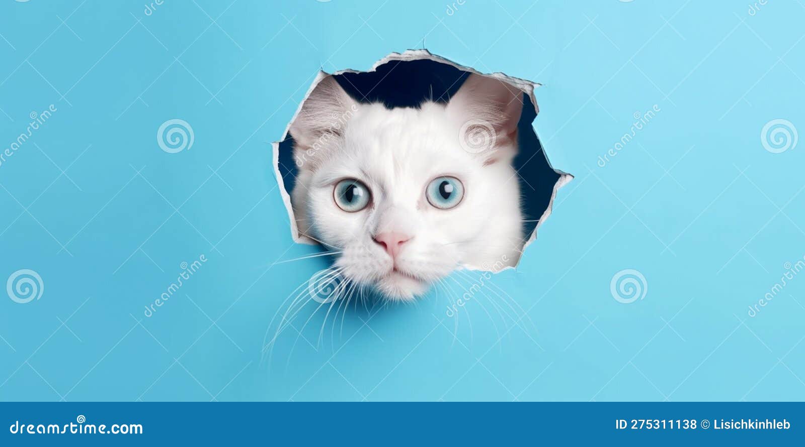 White Cat in a Box Created with Generative Ai Tools Stock Illustration ...