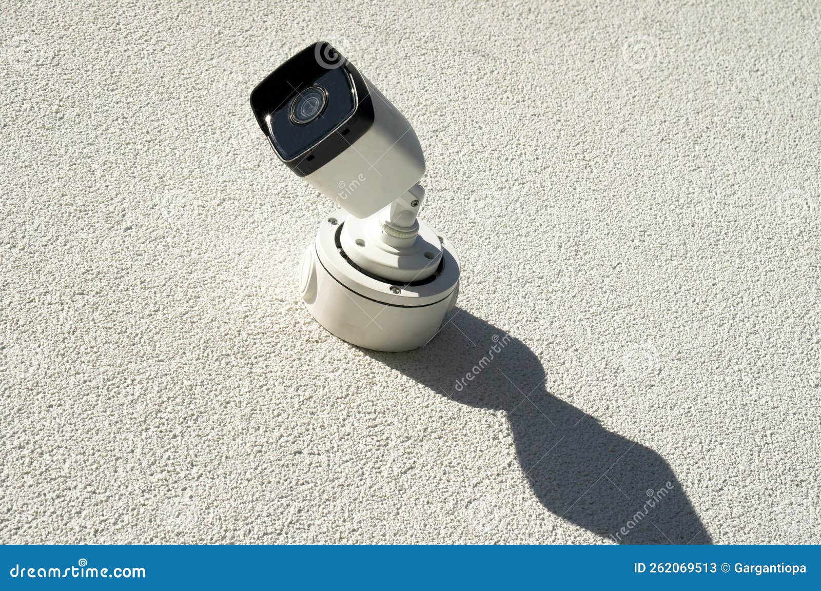 White CCTV Camera on the Stone Wall Stock Image - Image of privacy ...