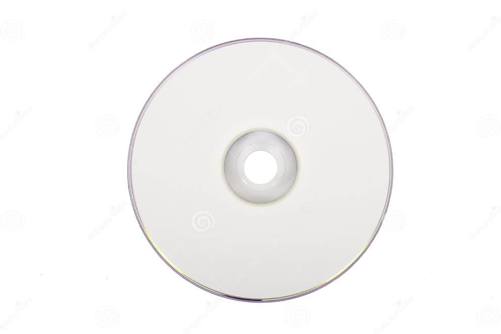 White CD, White Background, Isolated Stock Image - Image of computer ...