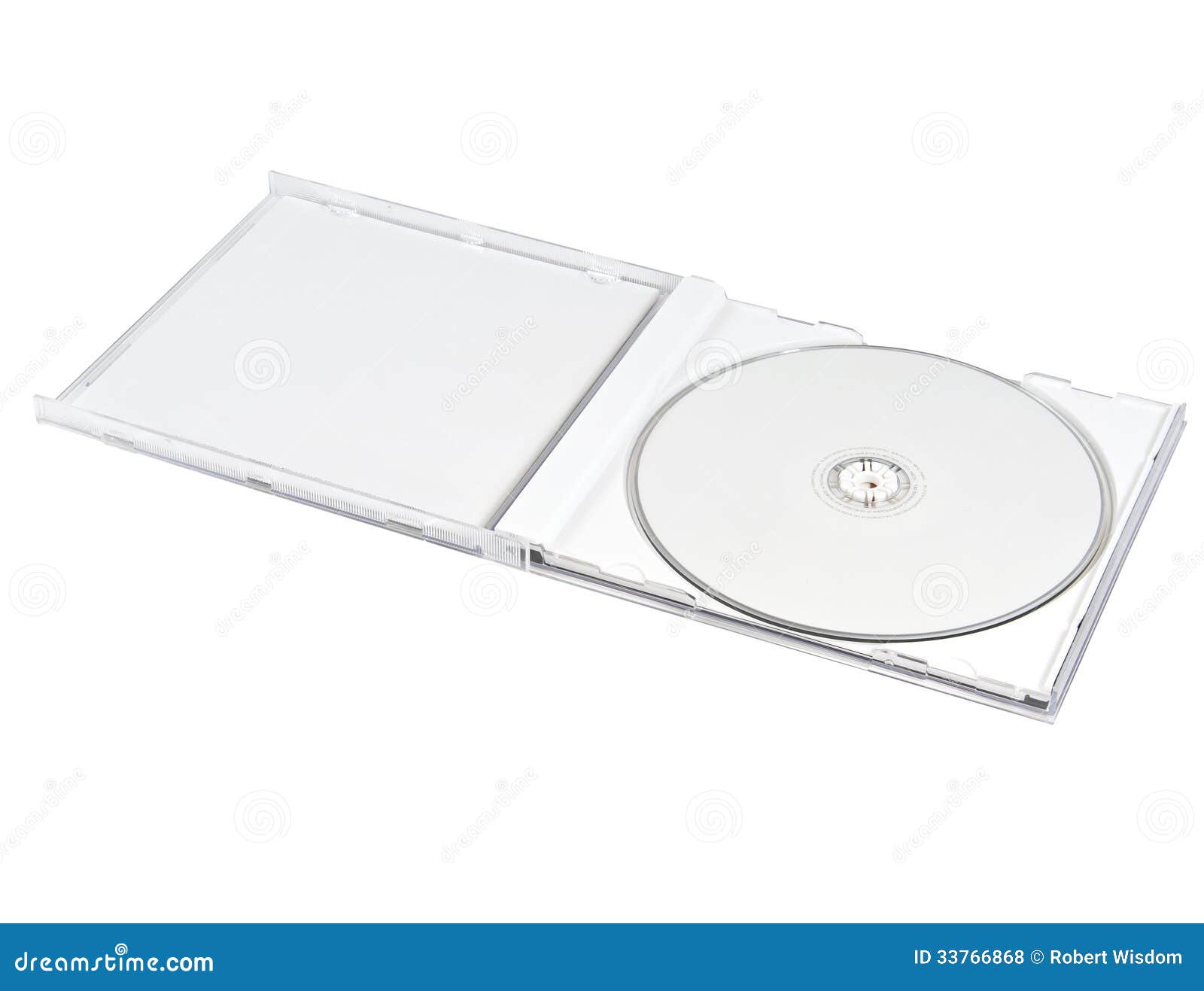 White CD Case Open stock photo. Image of storage, medium - 33766868