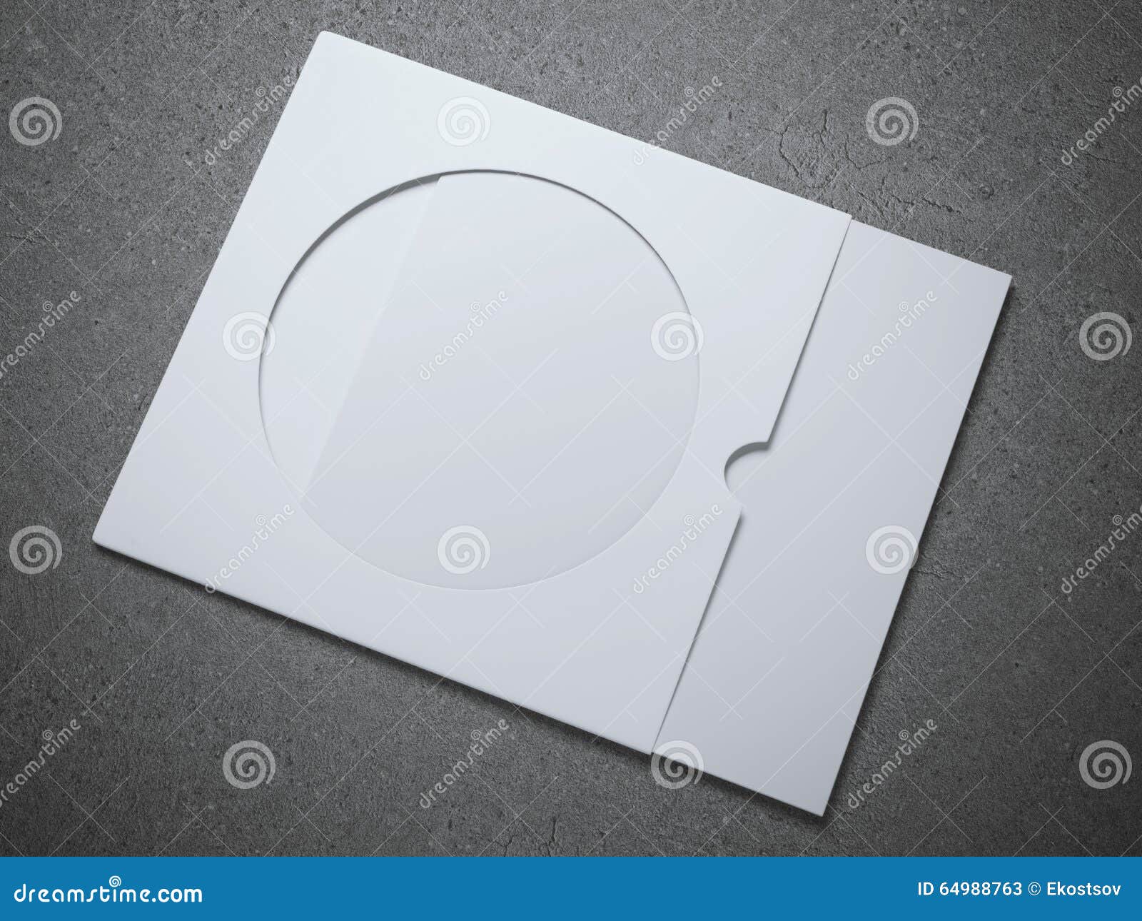 White CD Envelope with Paper Sheet Stock Image - Image of video, mockup ...