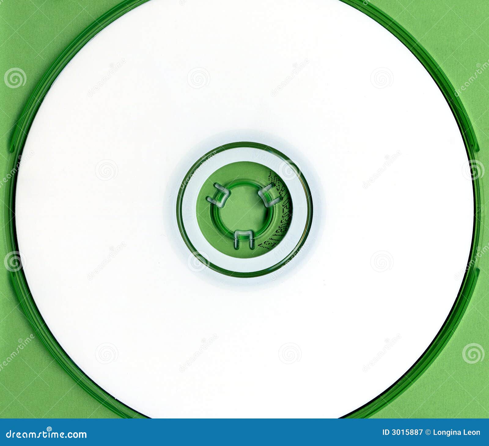 White cd in green case stock image. Image of video, green - 3015887