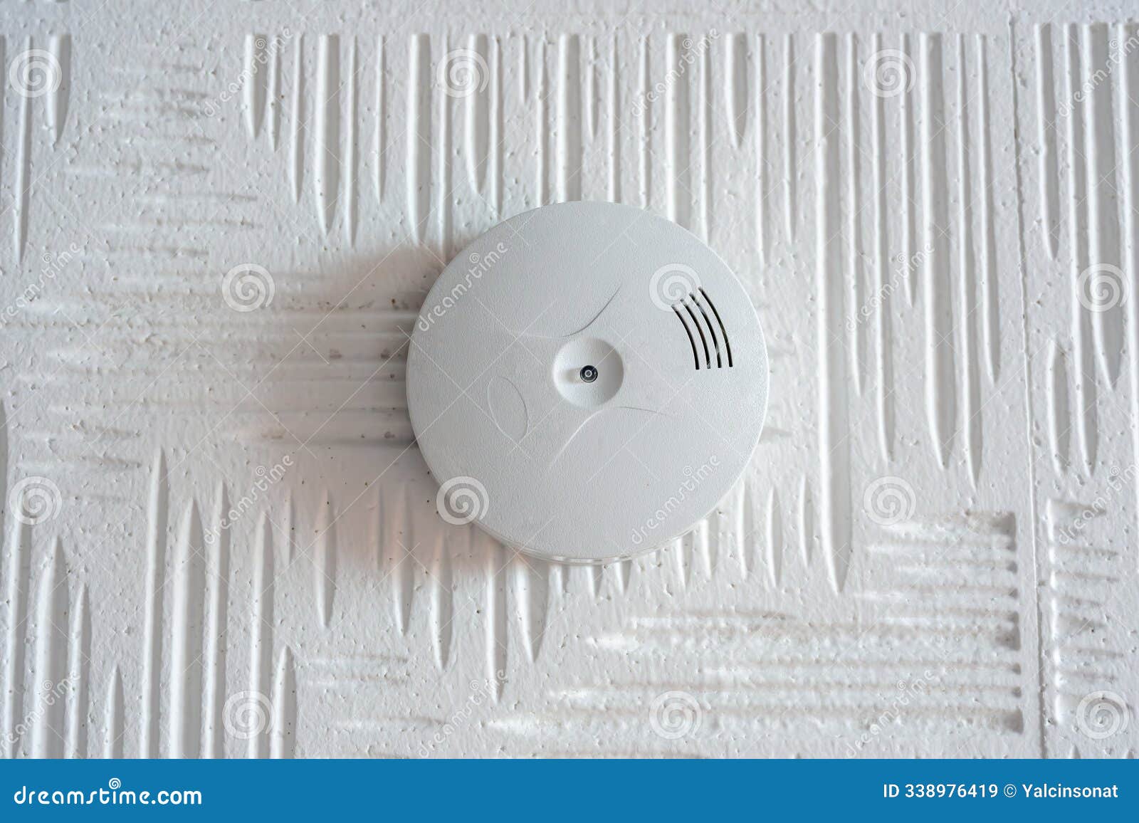 White Ceiling Mounted Fire Safety Device Smoke Detector Stock Image ...