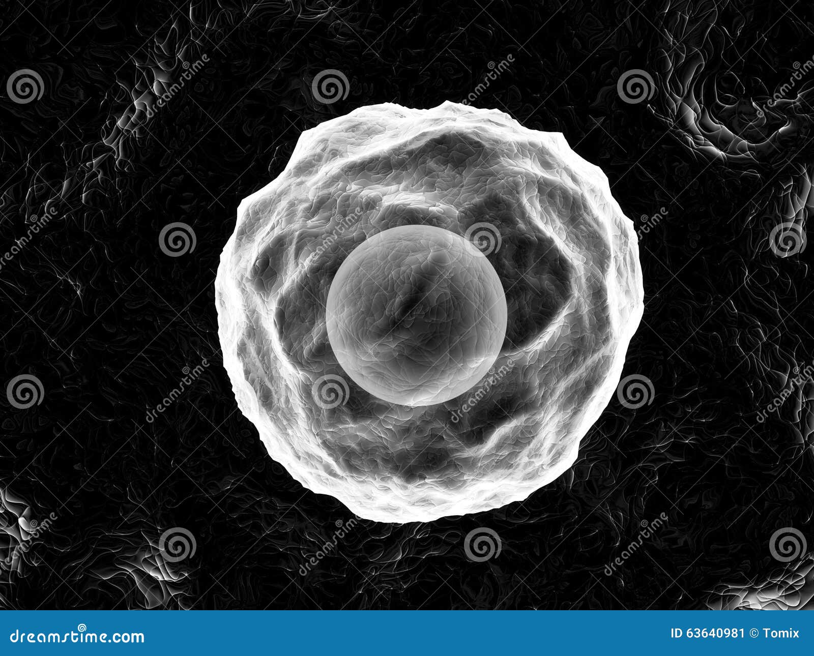 White Cell- 3D Illustration Stock Illustration - Illustration of cell ...