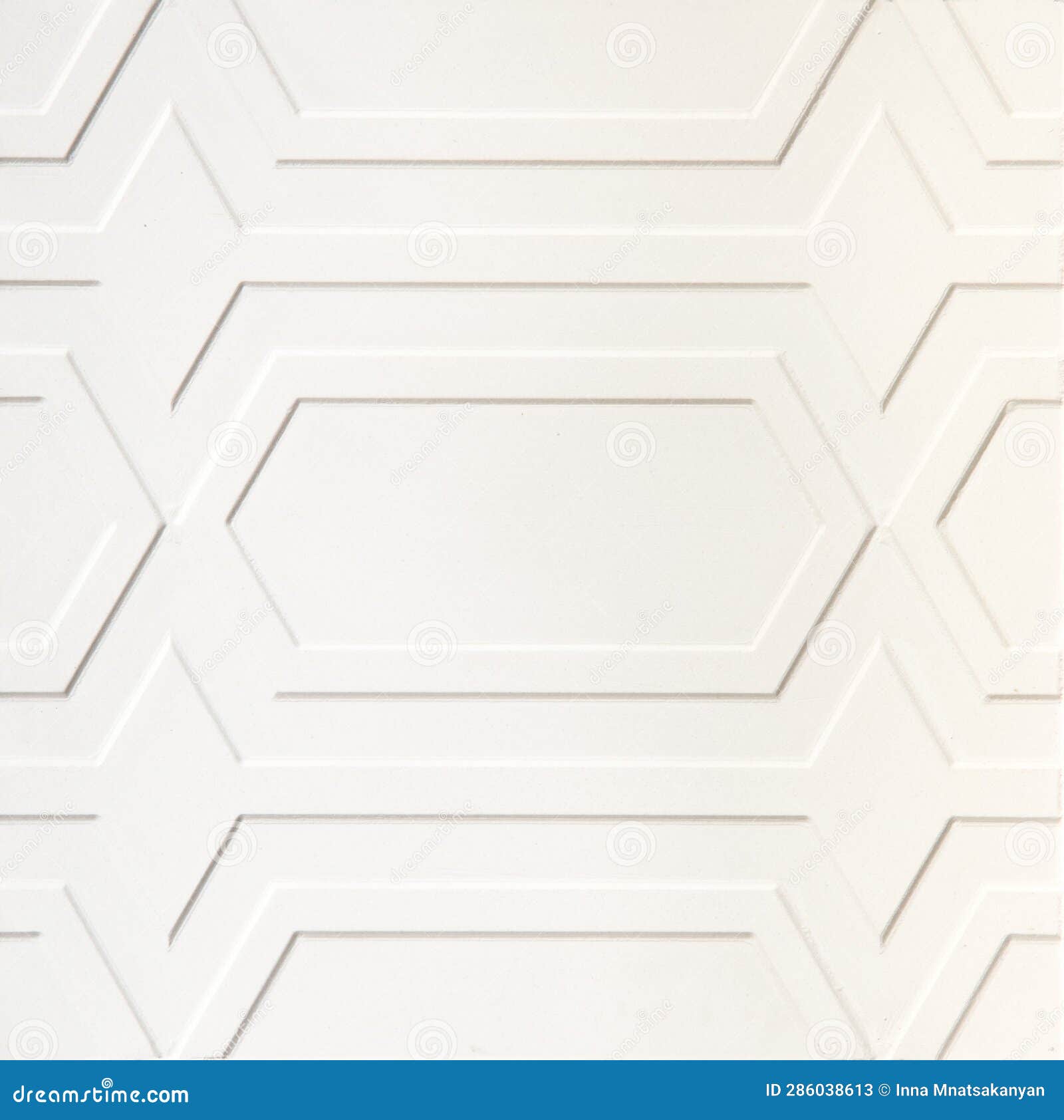 White Cement Wall Tile Texture with Embossed Geometric Pattern Stock ...