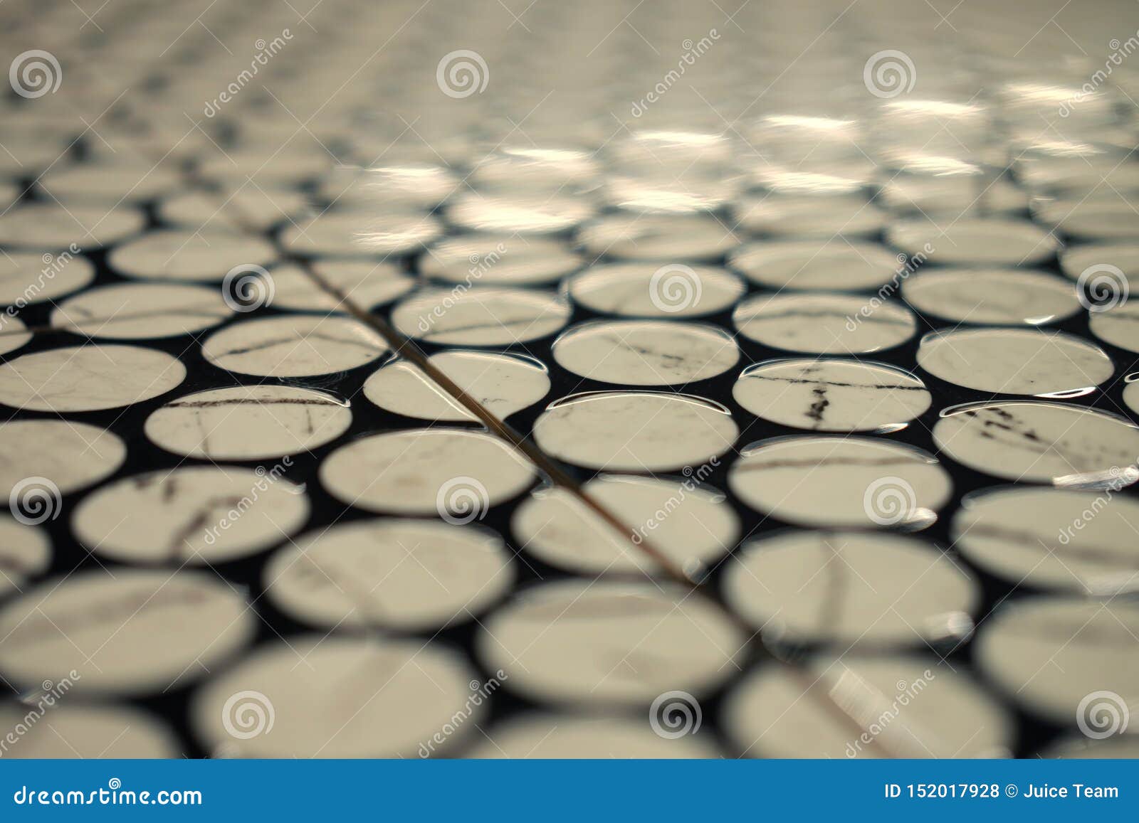 White Ceramic Circles Tiles Close -up Picture Stock Photo - Image of ...