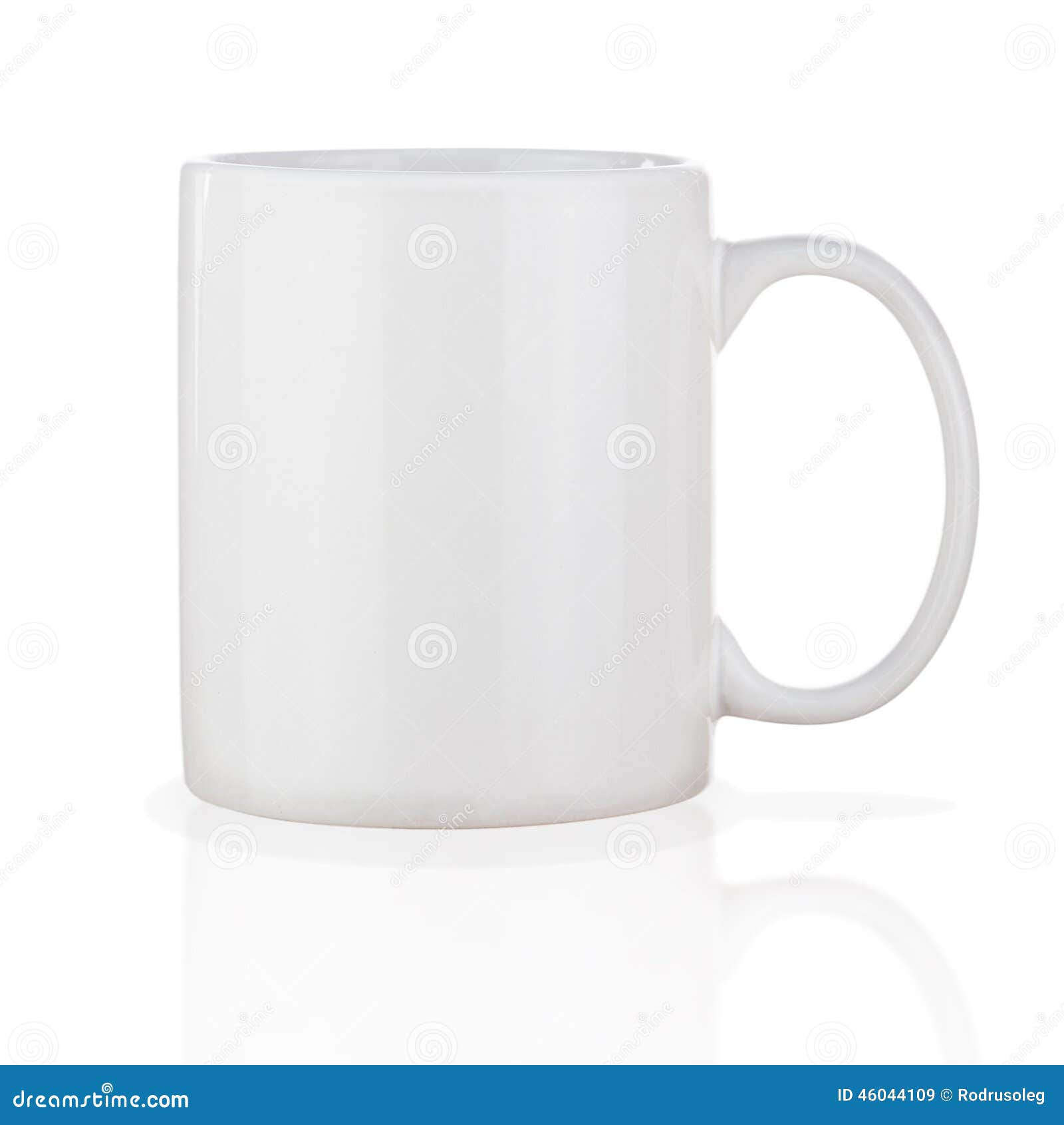 White Ceramic Coffee Cup Isolated on White Background. Stock Image ...