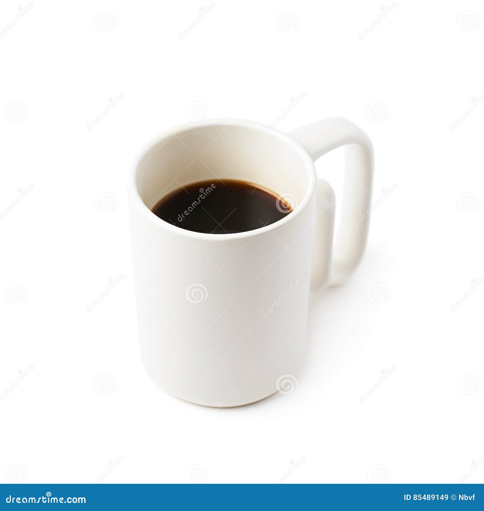 White Ceramic Cup of Coffee Isolated Stock Image - Image of isolation ...