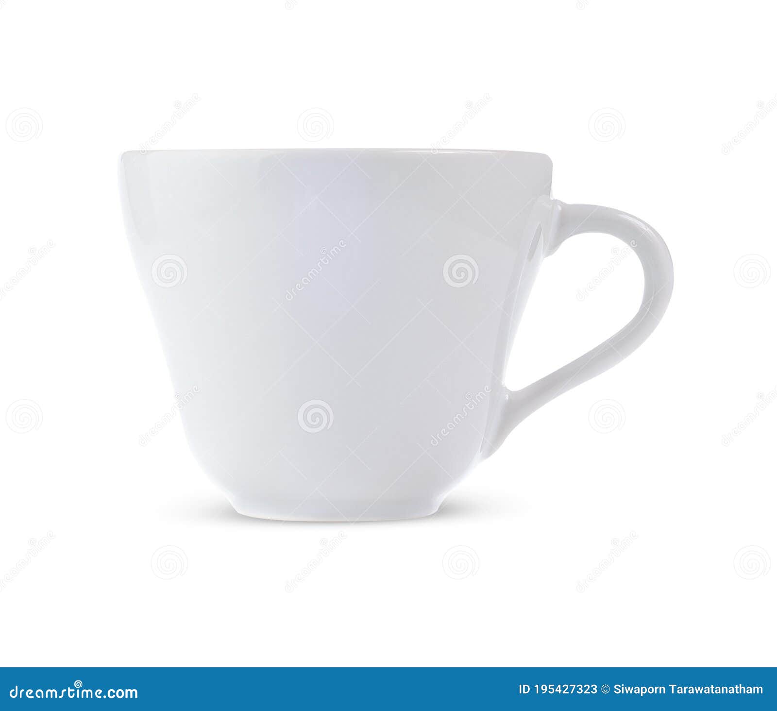 White Ceramic Cup Isolated on White Stock Image - Image of teacup ...