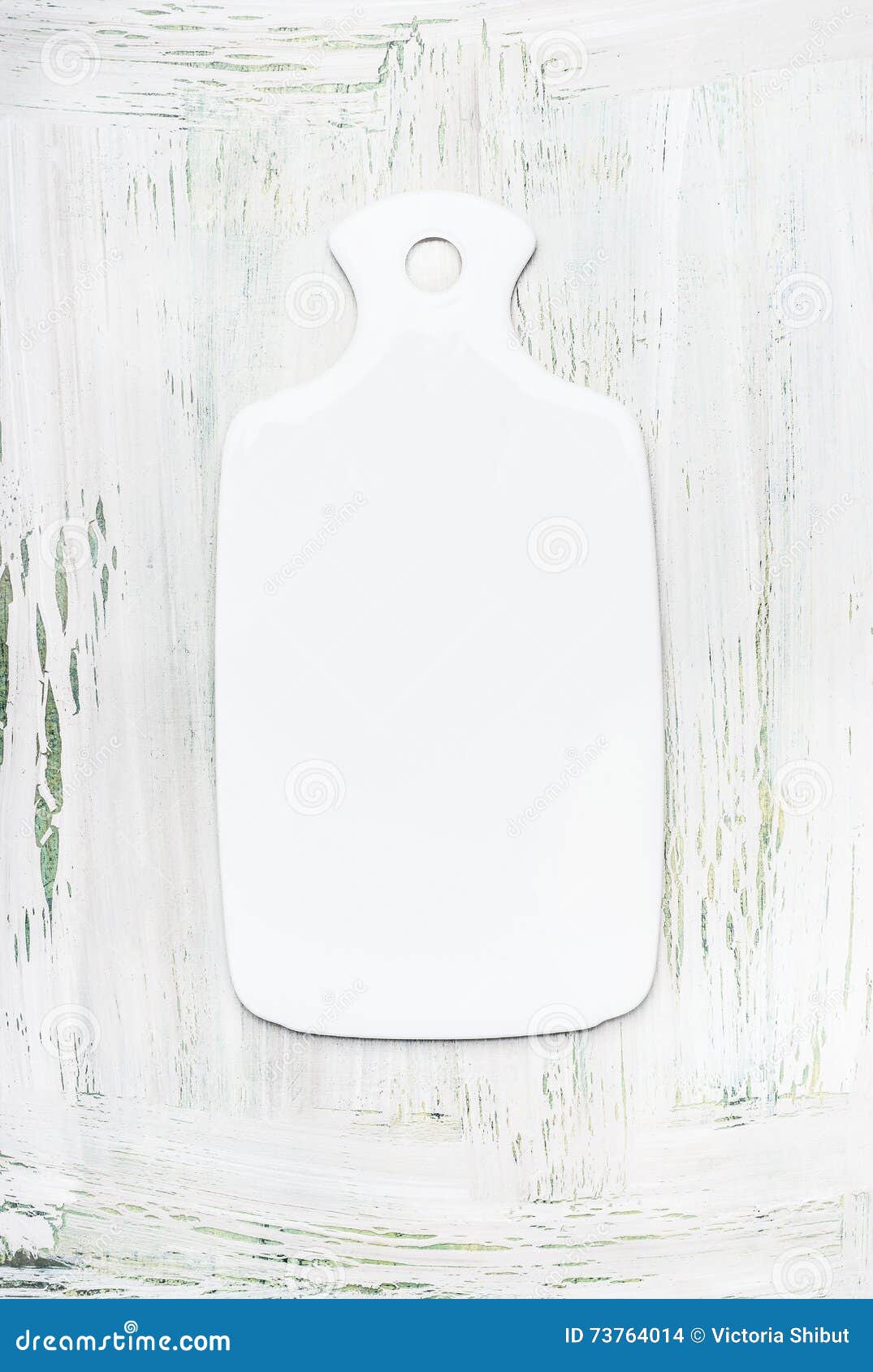 White Ceramic Cutting Board on Light Wooden Background Stock Photo ...