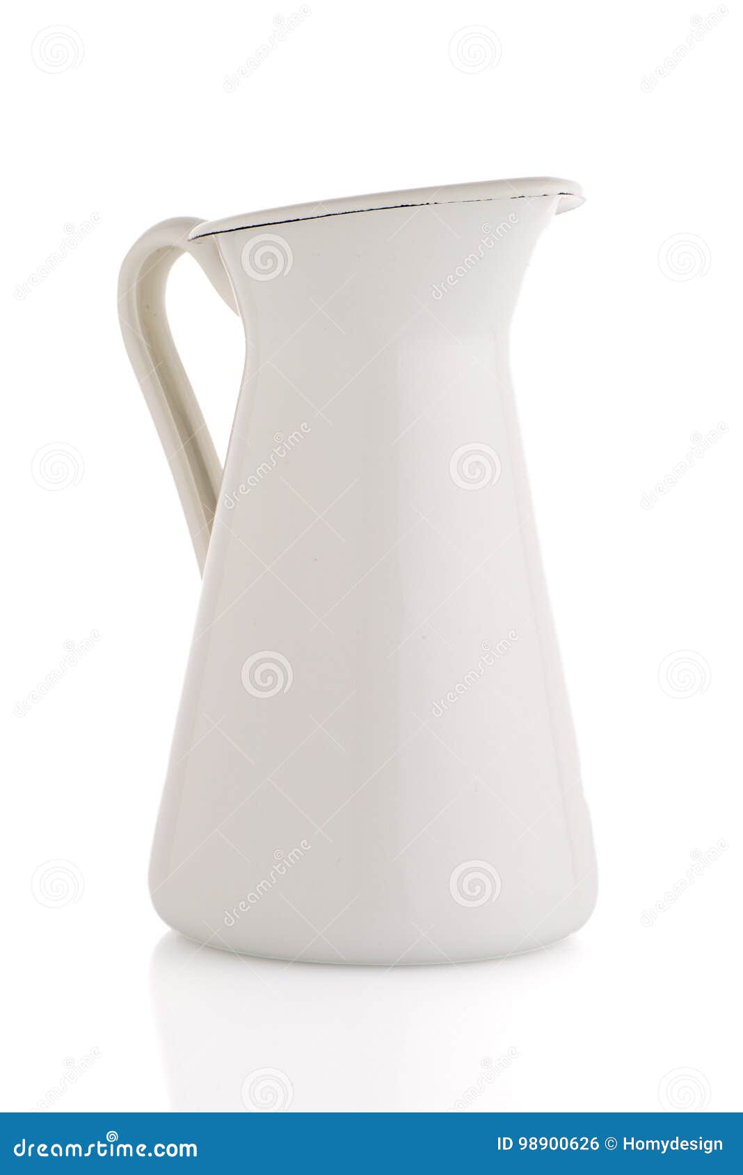 White ceramic pitcher stock photo. Image of background - 98900626
