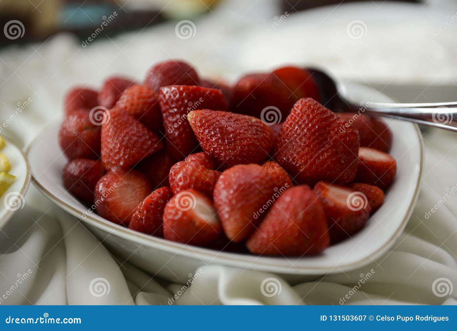 Strawberries Inside A Blender Isolated On A White Background. Delish ...