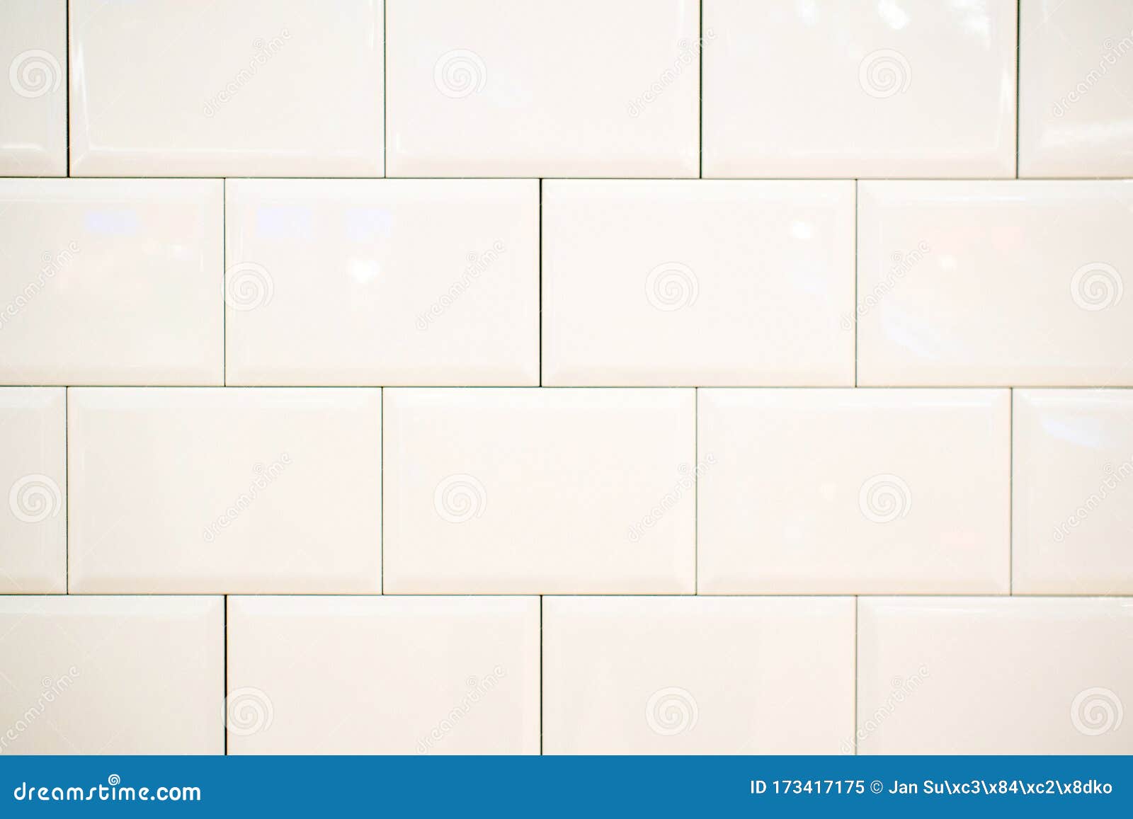 White Ceramic Rectangular Tiles in Rectangle Form Stock Image - Image ...
