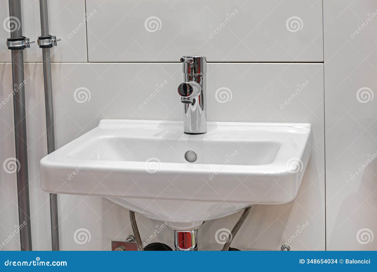 Small Bathroom Wash Basin stock photo. Image of modern - 348654034