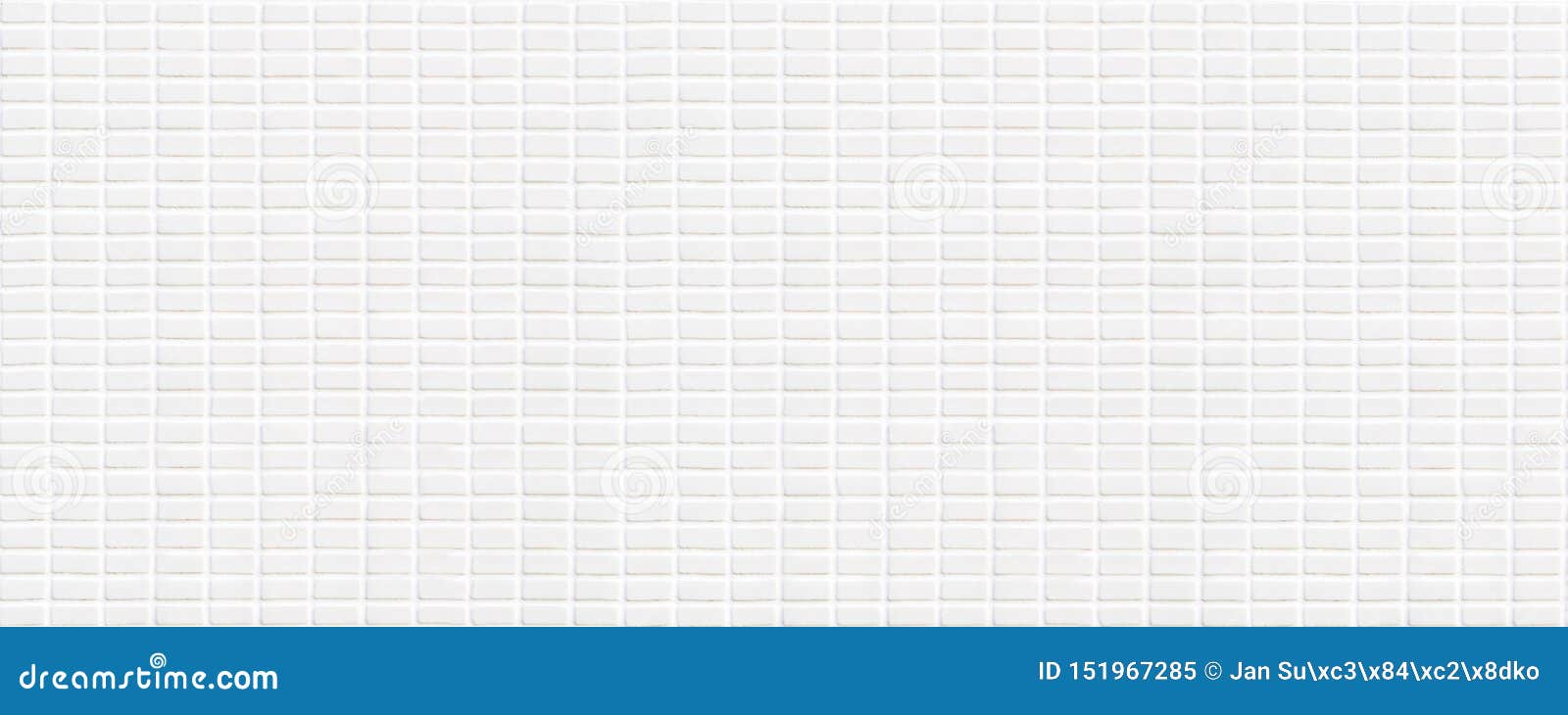 White Ceramic Tile with Very Little Rectangles in Square Form Stock ...