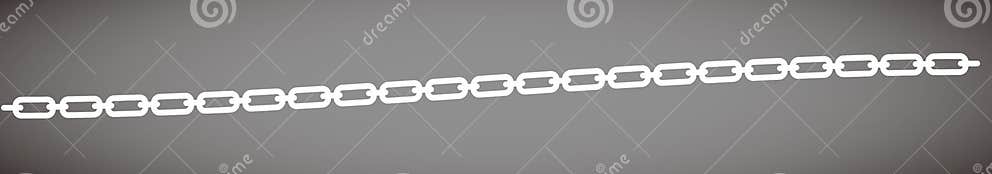 White chain shape stock vector. Illustration of joint - 198201716