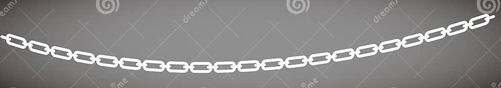 White chain shape stock vector. Illustration of chain - 198201718