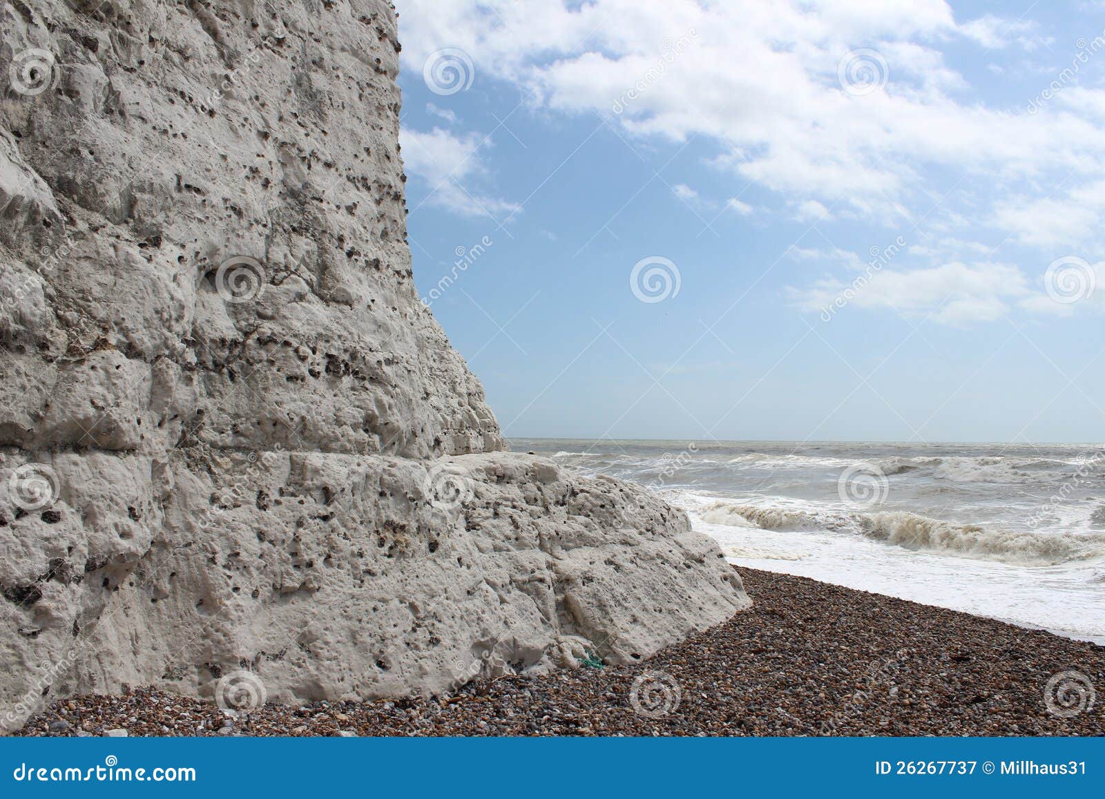 White chalk cliff stock image. Image of coast, seaford - 26267737